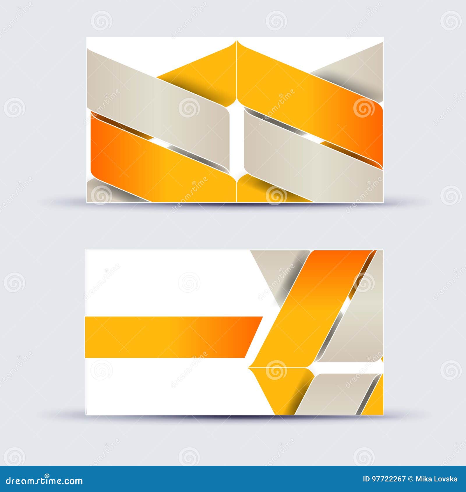 Abstract Blank Name Card Template for Business Artwork Stock ...