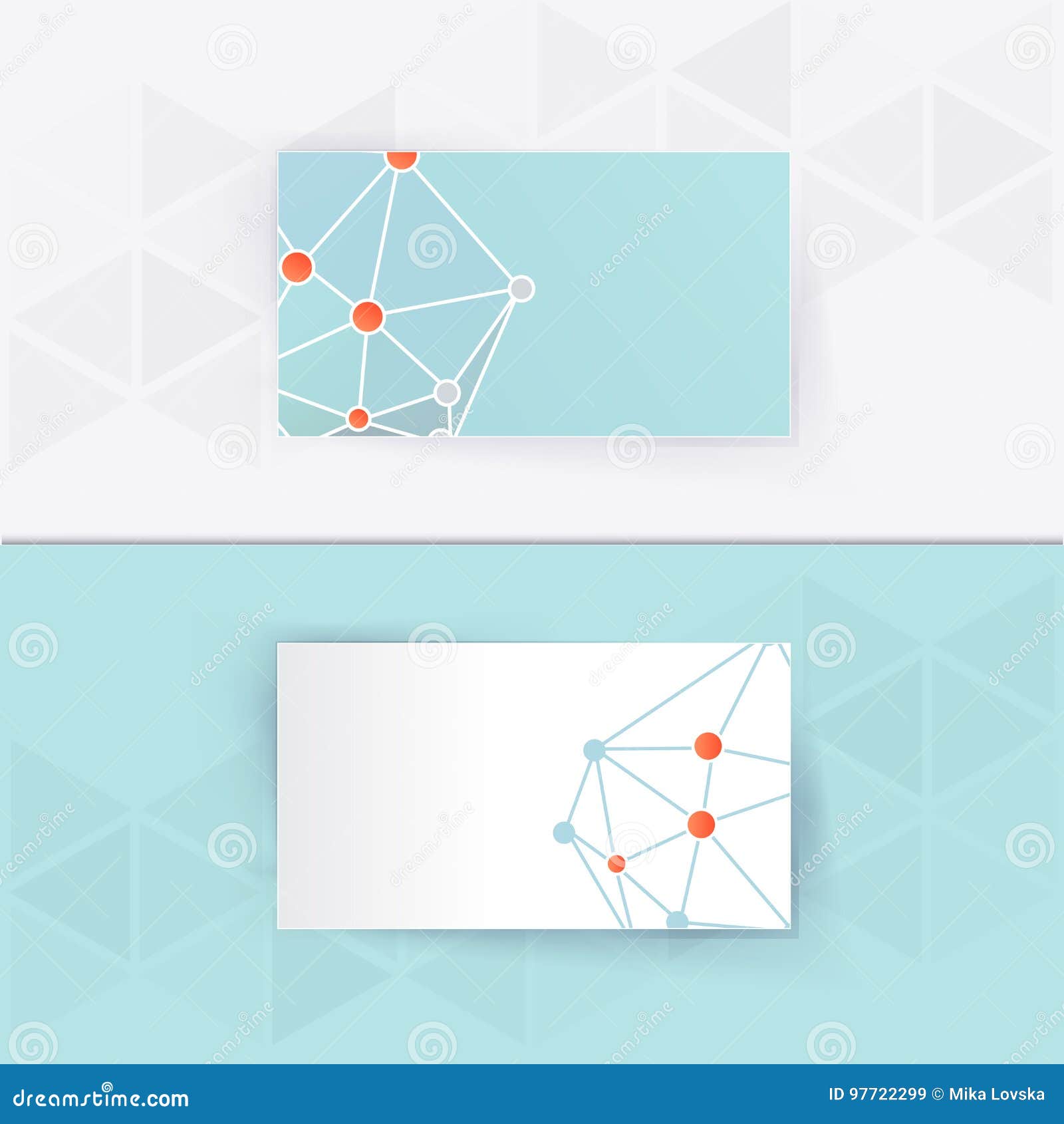 Abstract Blank Name Card Template for Business Artwork Stock ...