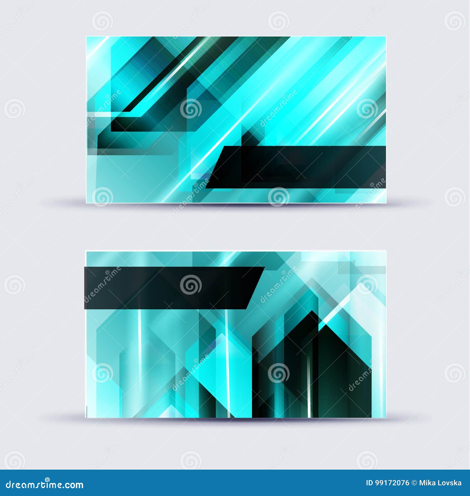 Abstract Blank Name Card Template for Business Artwork Stock ...