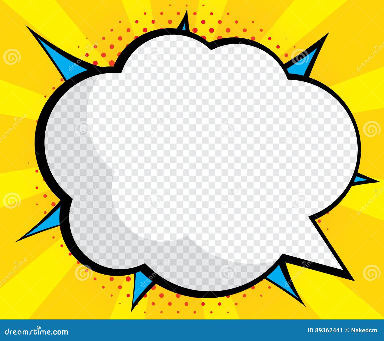 Abstract Blank Speech Bubble Pop Art, Comic Book Stock Vector ...