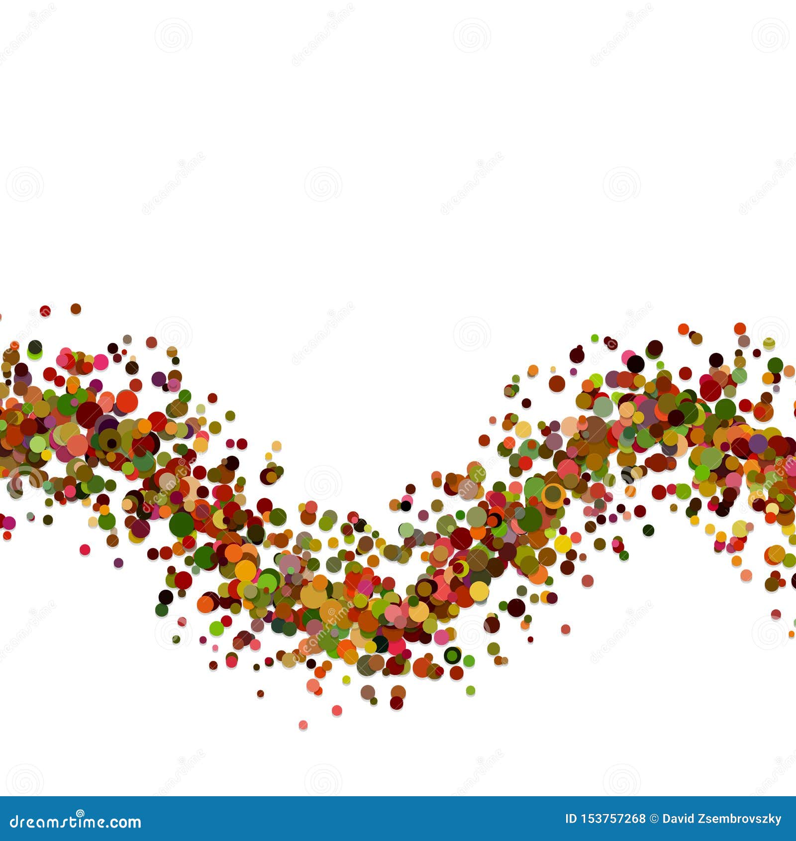 Abstract Blank Wave Scattered Confetti Dot Background Stock Vector - Illustration of scatter ...