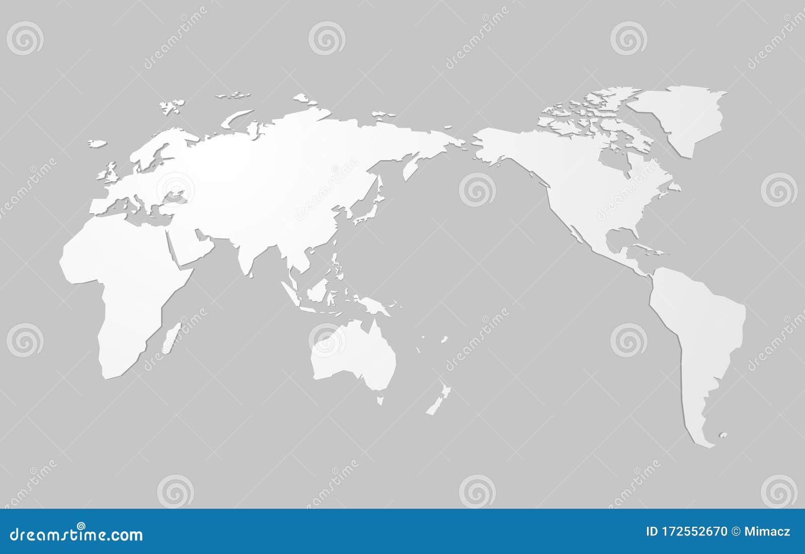 Abstract Blank World Map Business Concept for Infographic Stock Vector ...