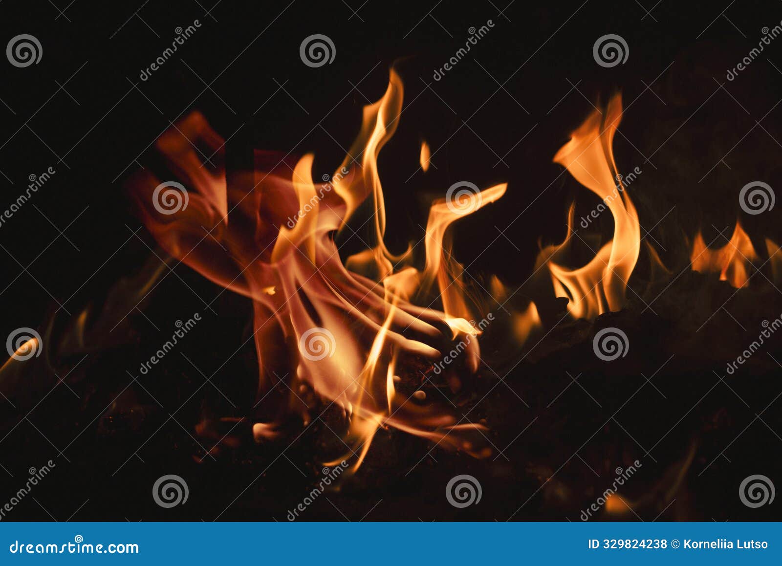 Abstract Blaze Fire Flame Texture for Banner Background. Fire Flames on ...