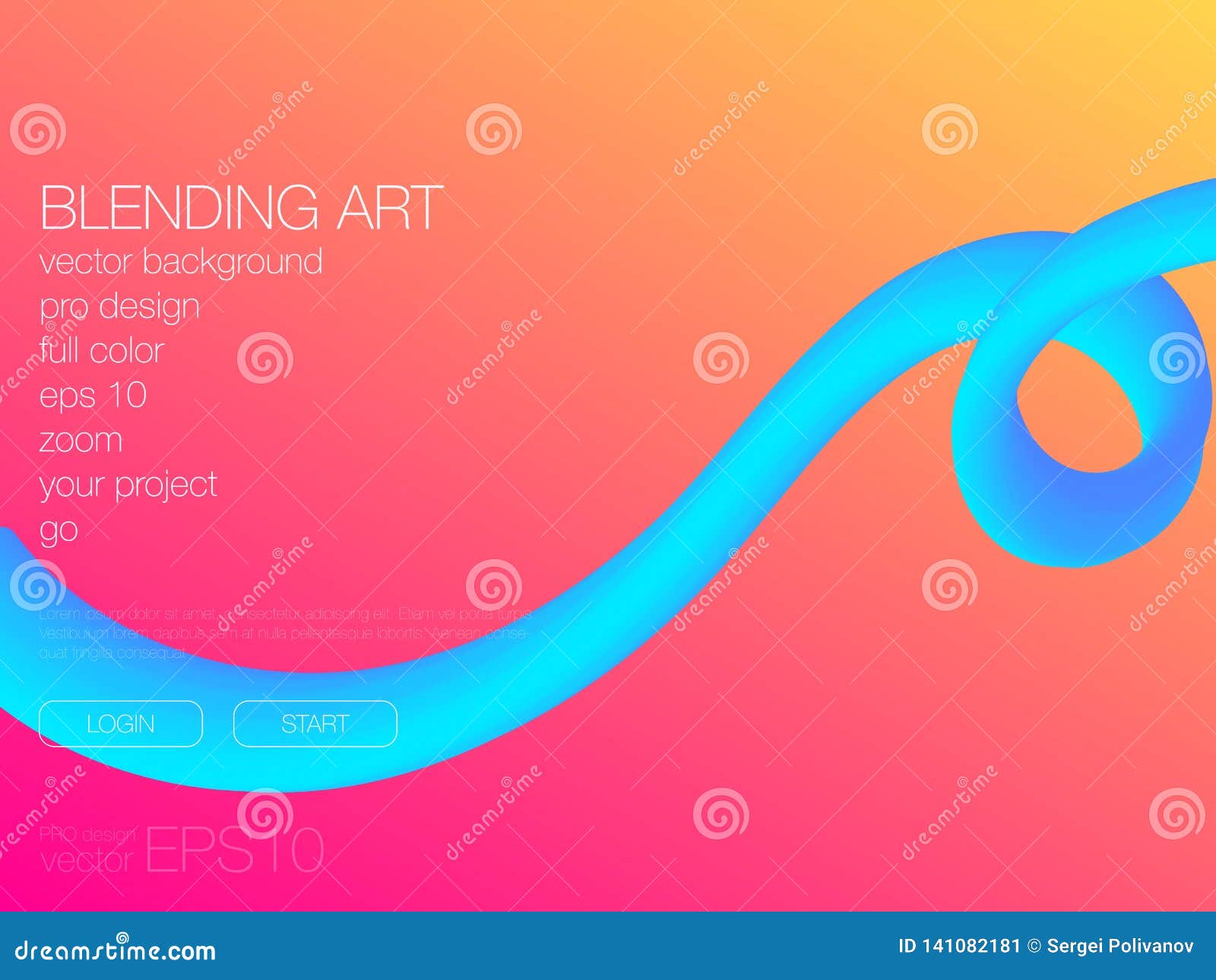 Abstract Blend Background. Template for Web Site Stock Vector ...