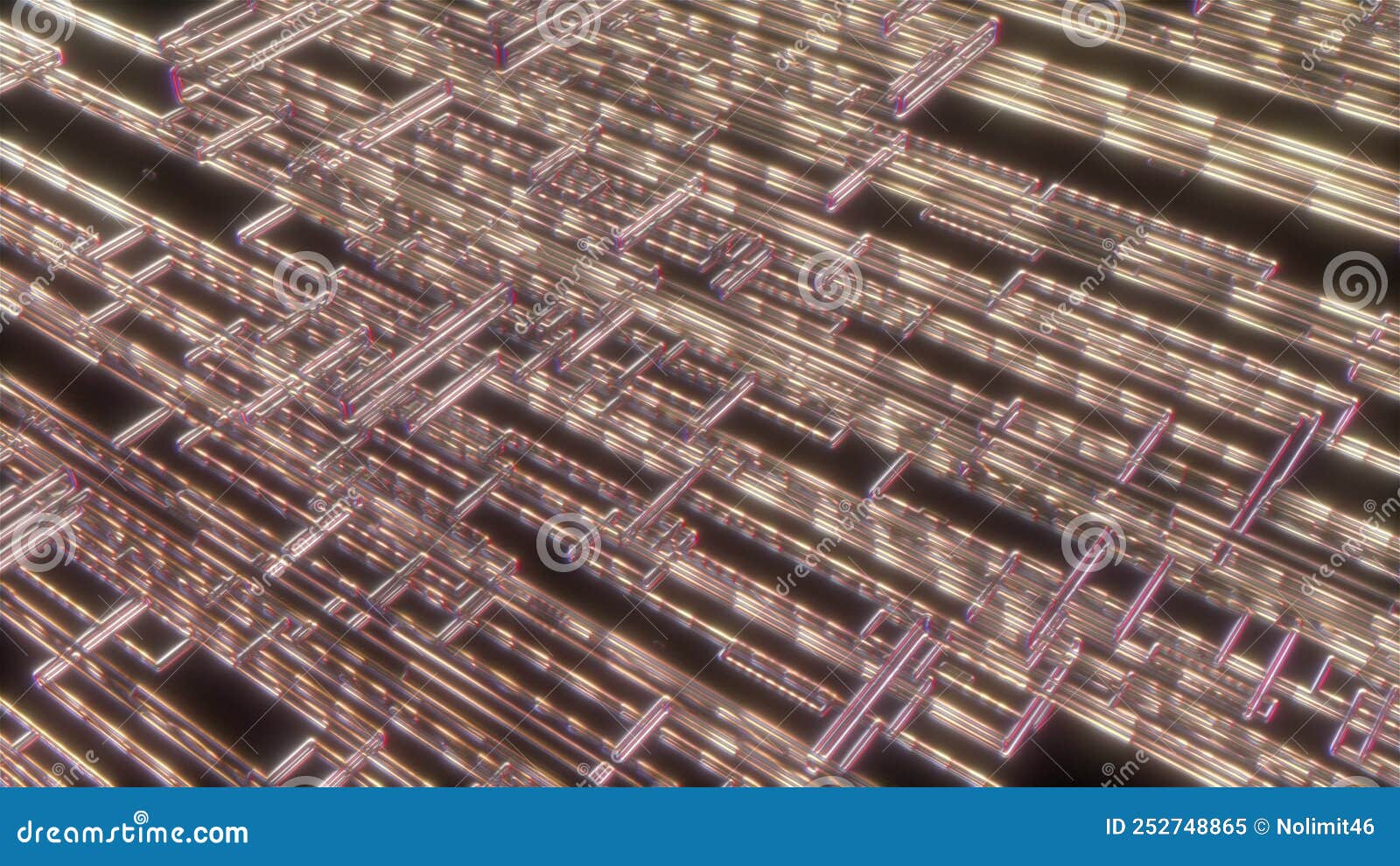 Abstract block lines stock illustration. Illustration of neon - 252748865