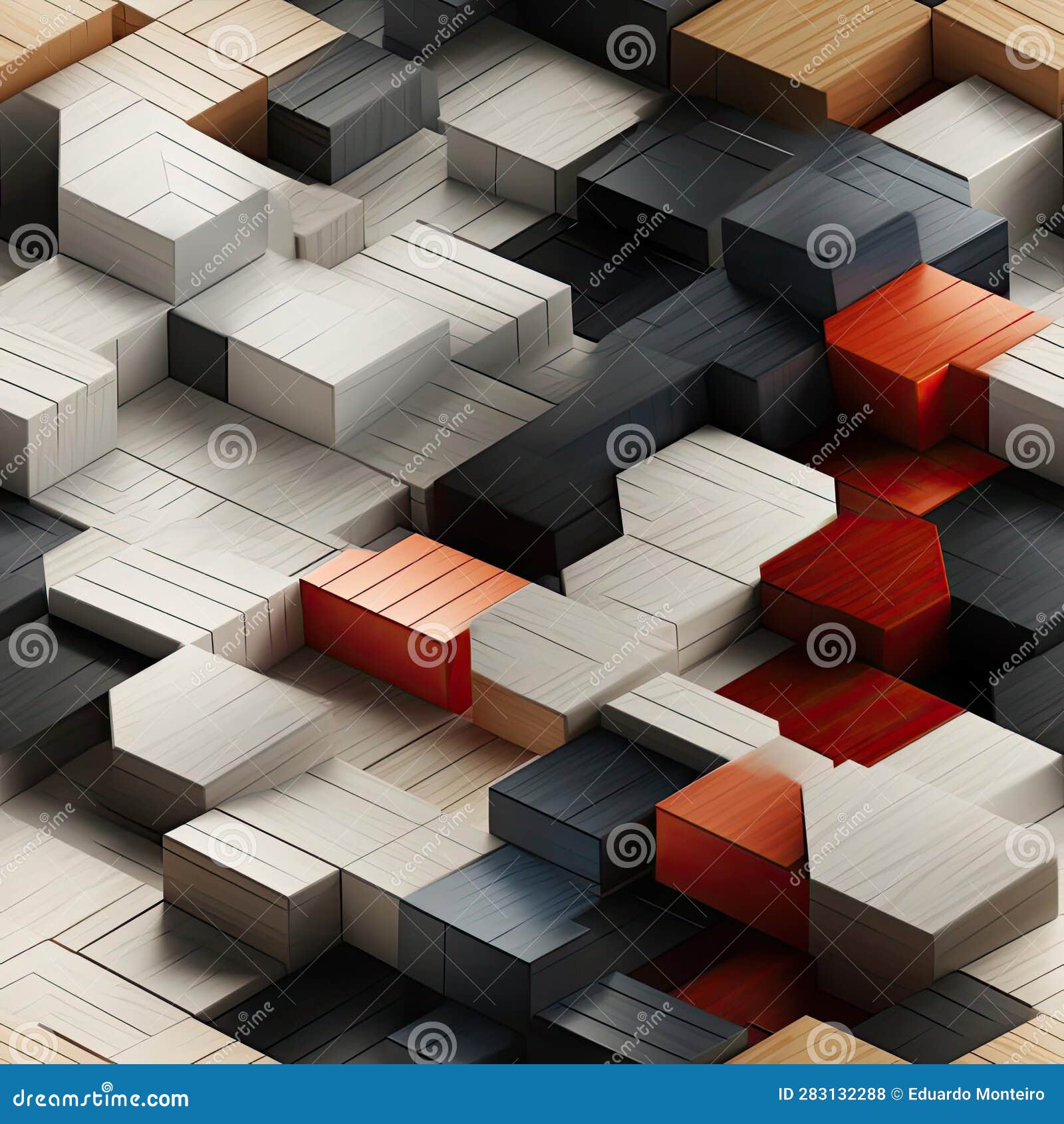 Abstract Block Wallpaper with Different Colors and Detailed Crowd ...