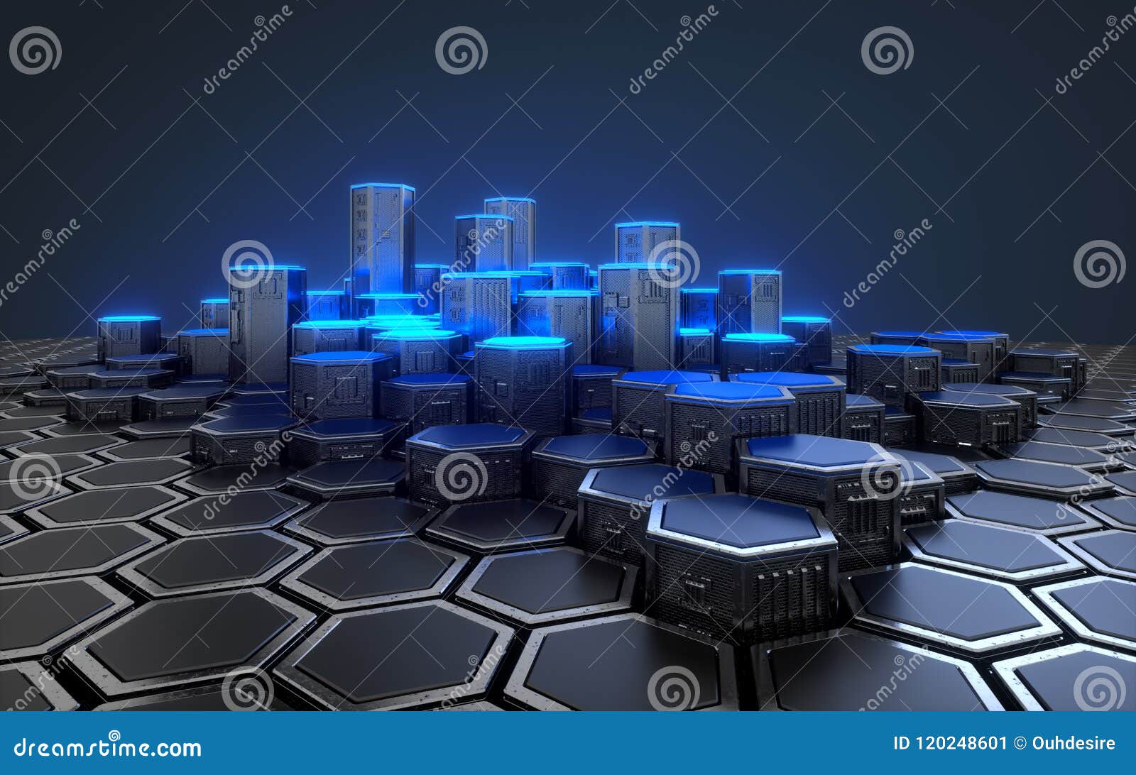 Abstract Security Technology Background Stock Image - Image of security ...