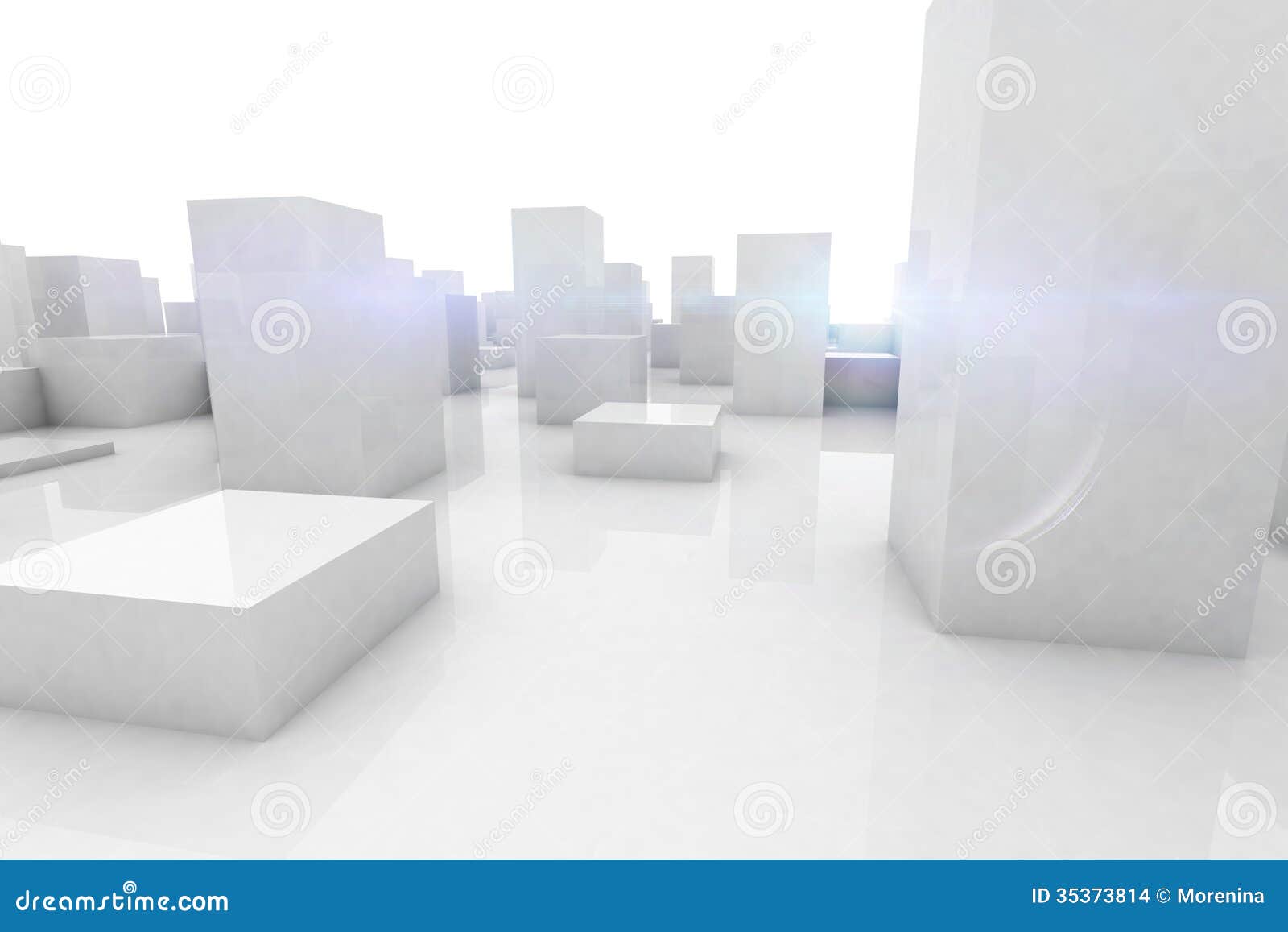 Abstract blocks city stock illustration. Illustration of clipart - 35373814