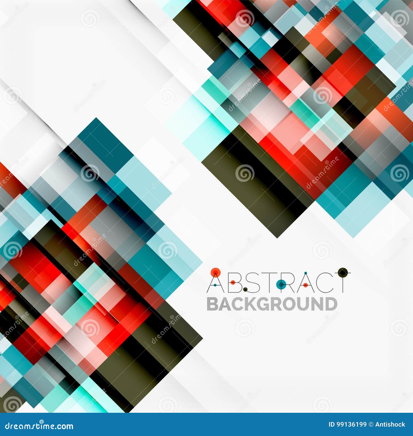 Abstract Blocks Template Design Background, Simple Geometric Shapes on ...