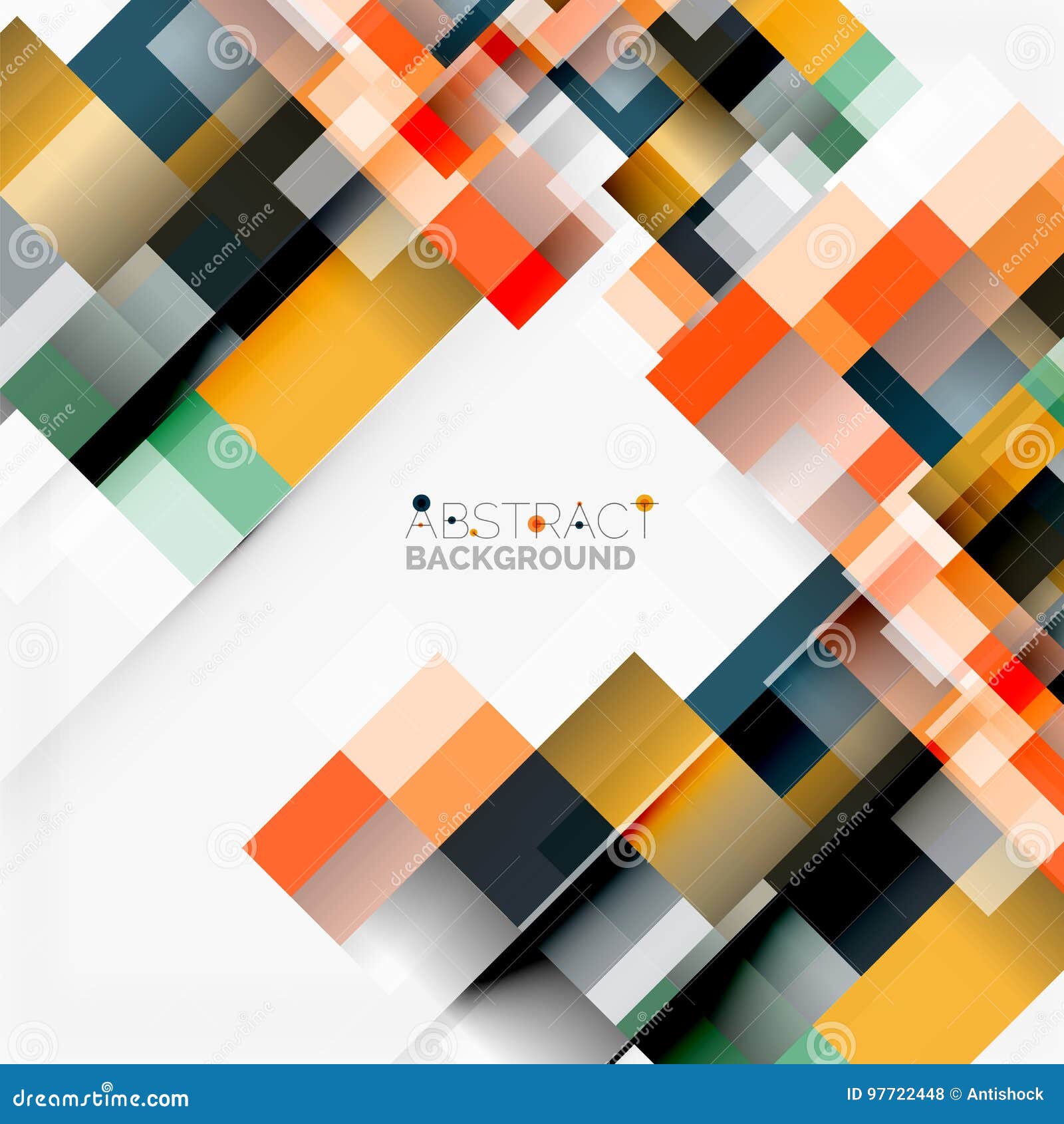 Abstract Blocks Template Design Background, Simple Geometric Shapes on ...