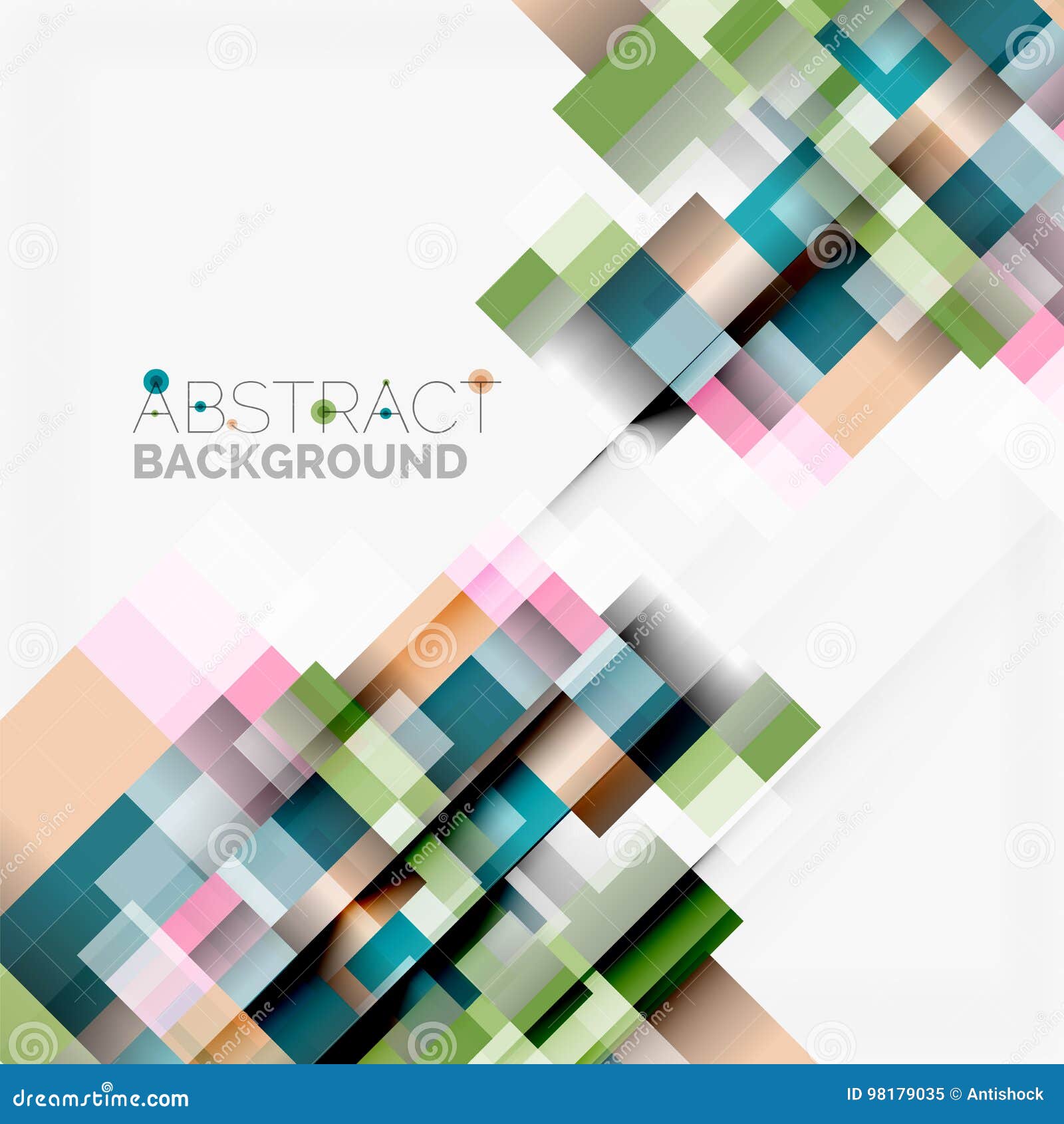 Abstract Blocks Template Design Background, Simple Geometric Shapes on ...