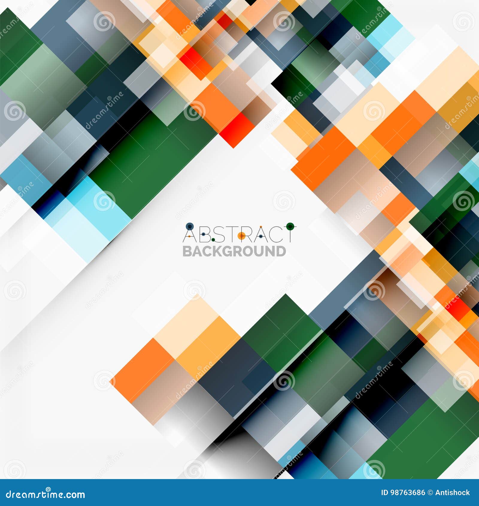 Abstract Blocks Template Design Background, Simple Geometric Shapes on ...