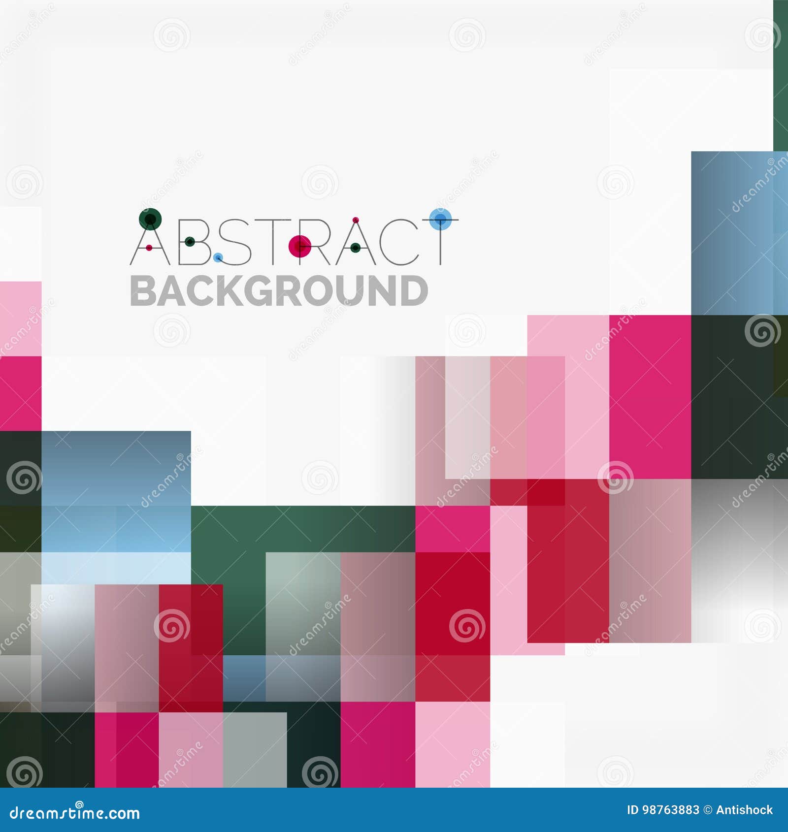 Abstract Blocks Template Design Background, Simple Geometric Shapes on ...