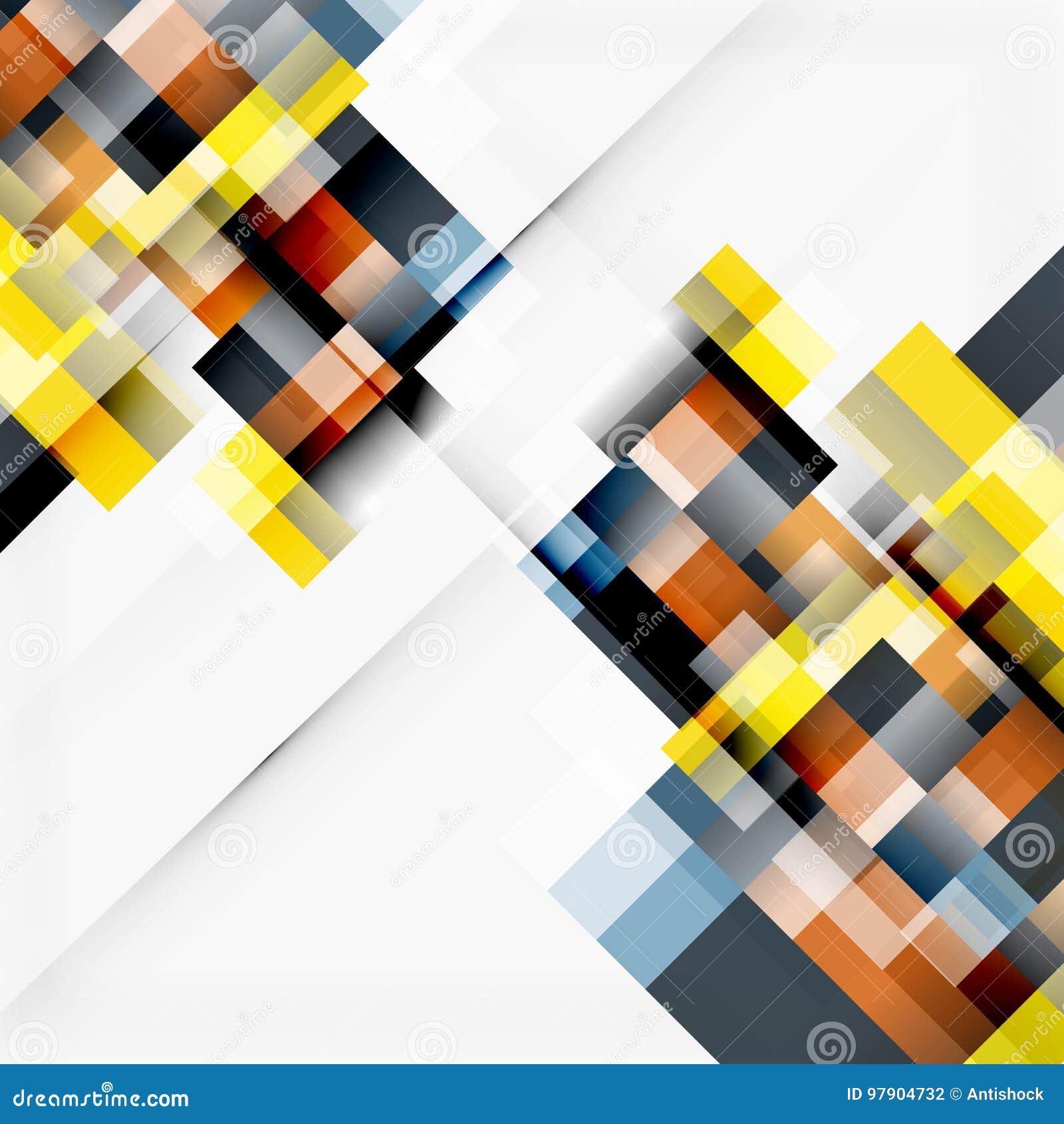 Abstract Blocks Template Design Background Stock Vector - Illustration ...