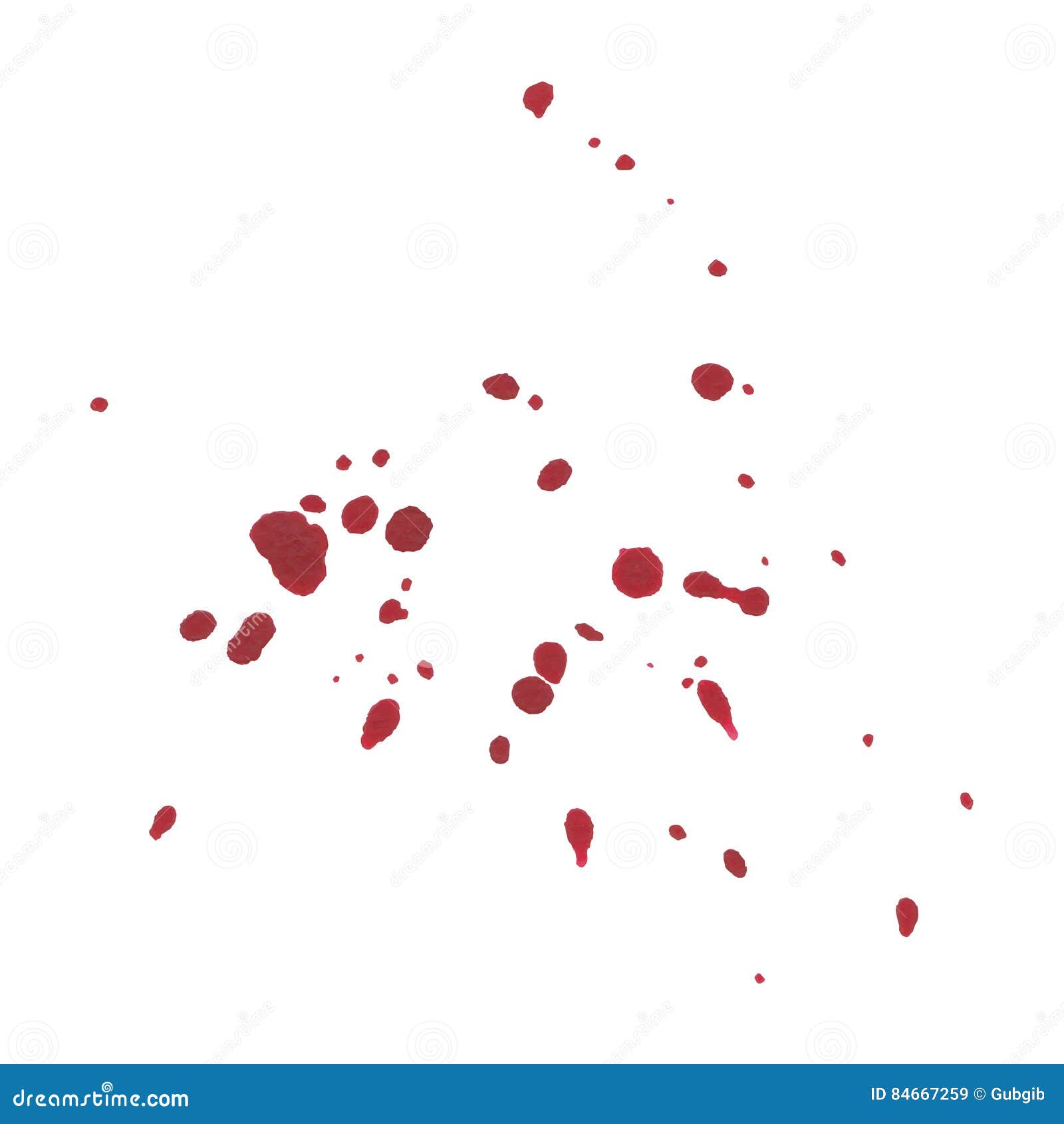 Abstract Blood Splatter on White Background Stock Illustration ...