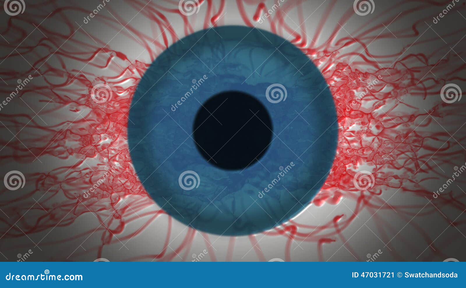 Abstract Bloodshot Blue Eye with Blinks Loop Stock Video - Video of ...
