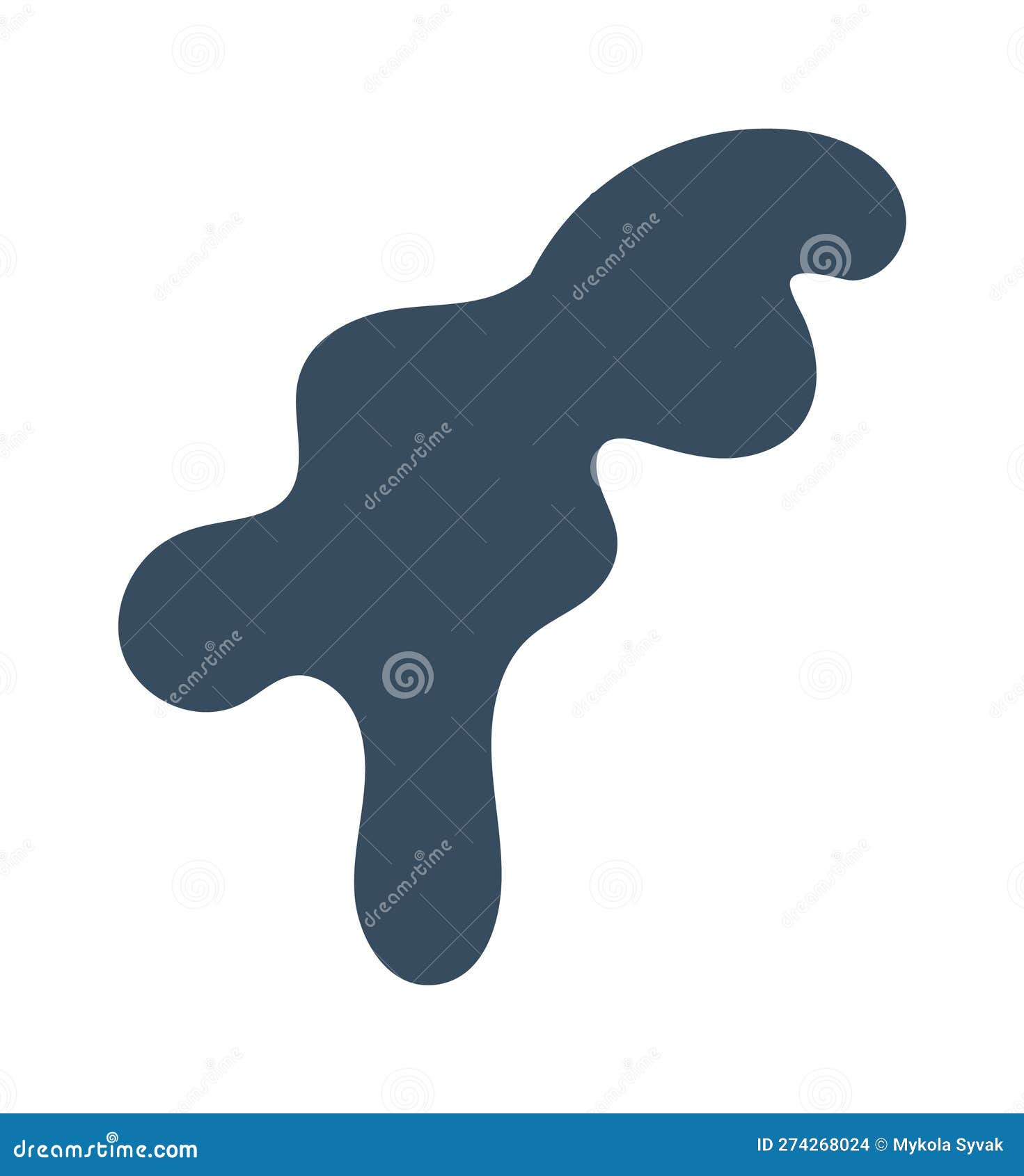 Abstract Blot Shape stock vector. Illustration of splash - 274268024