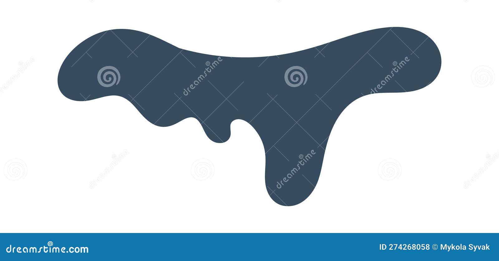 Abstract Blot Shape stock vector. Illustration of design - 274268058