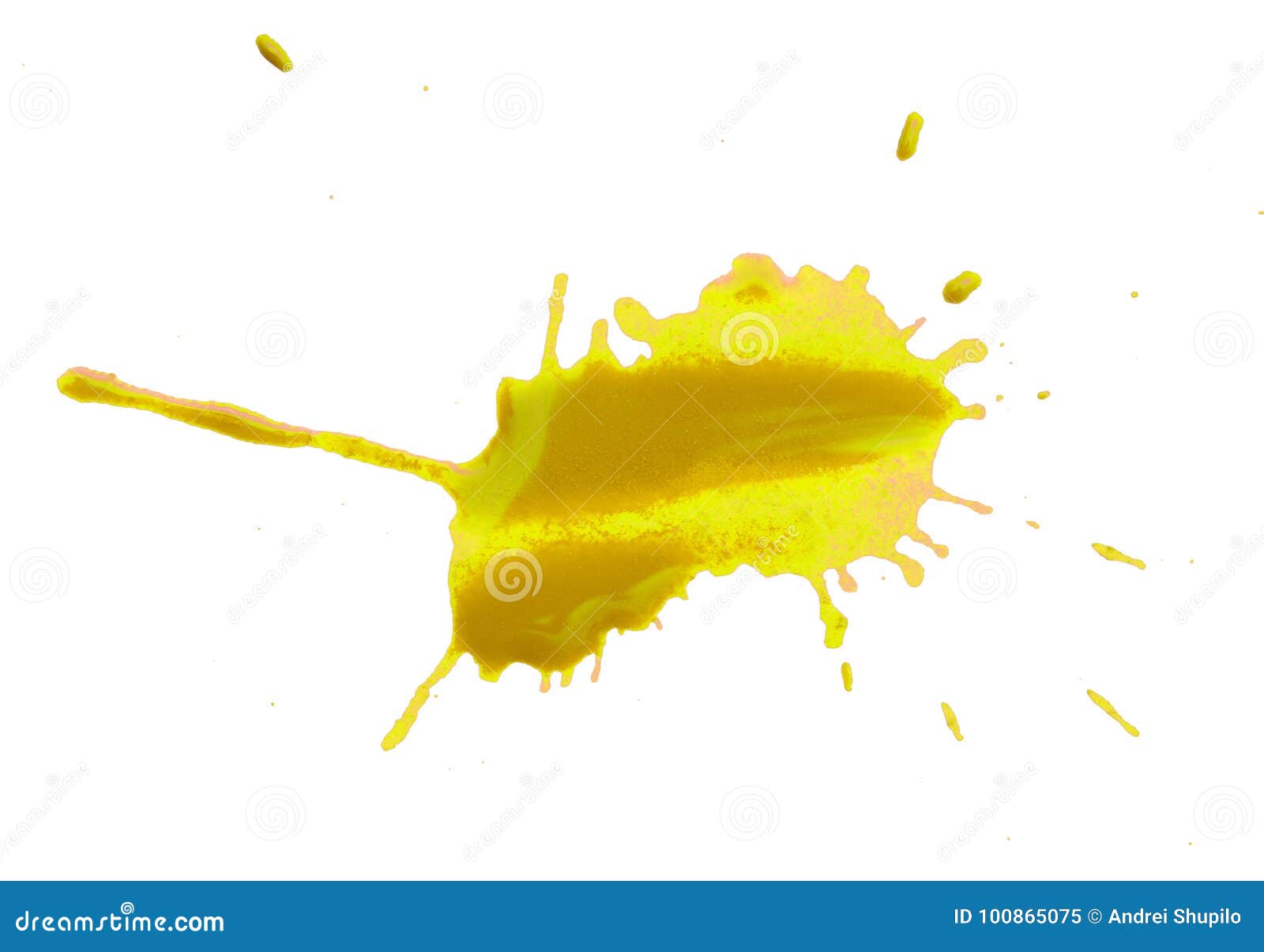 Abstract Blot Yellow Blobs on White Background Stock Image - Image of ...