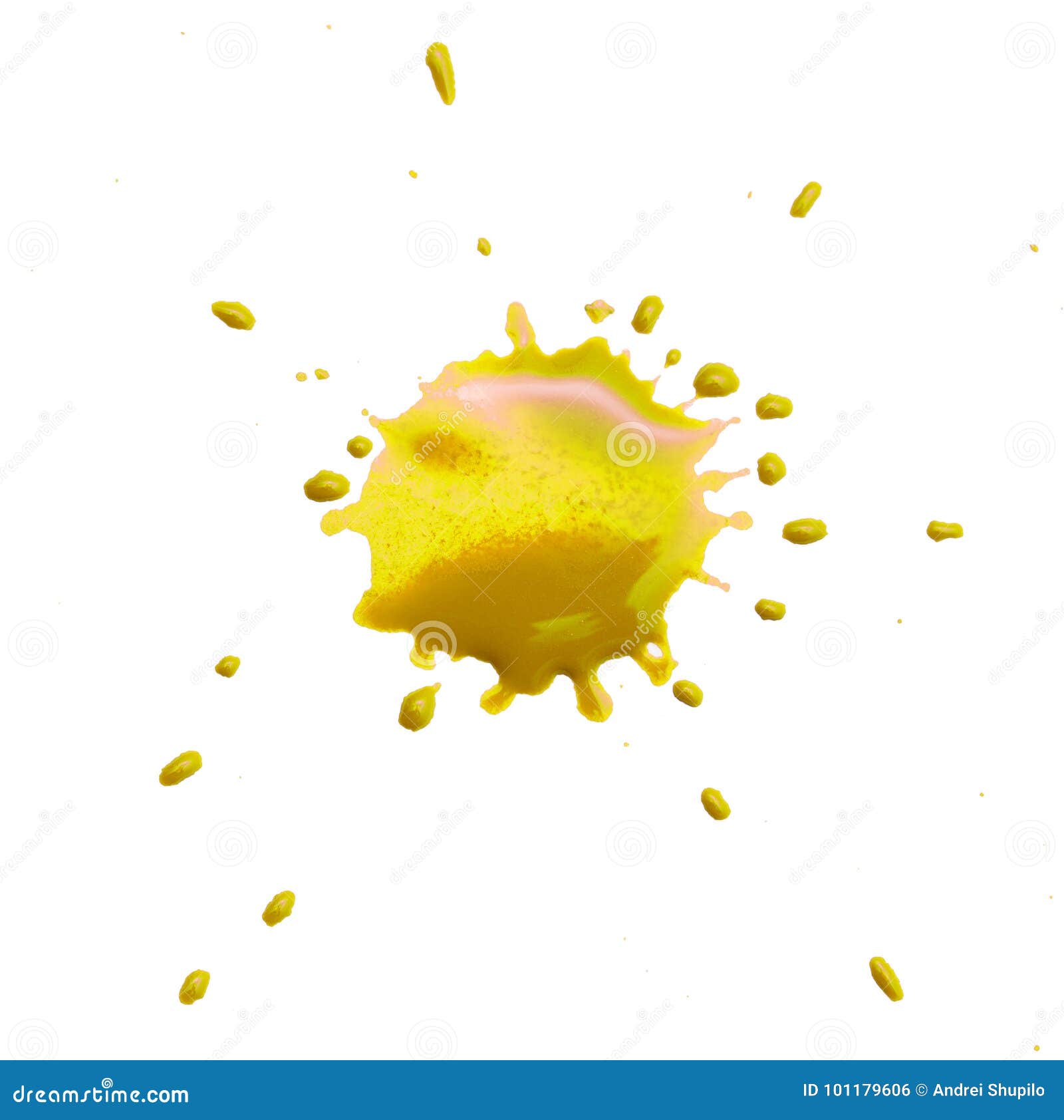 Abstract Blot Yellow Blobs on White Background Stock Photo - Image of ...