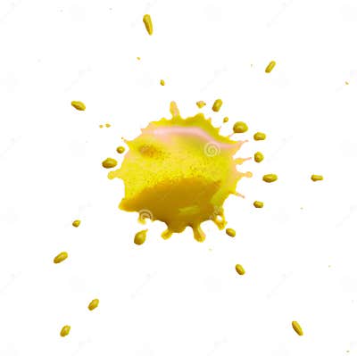 Abstract Blot Yellow Blobs on White Background Stock Photo - Image of ...