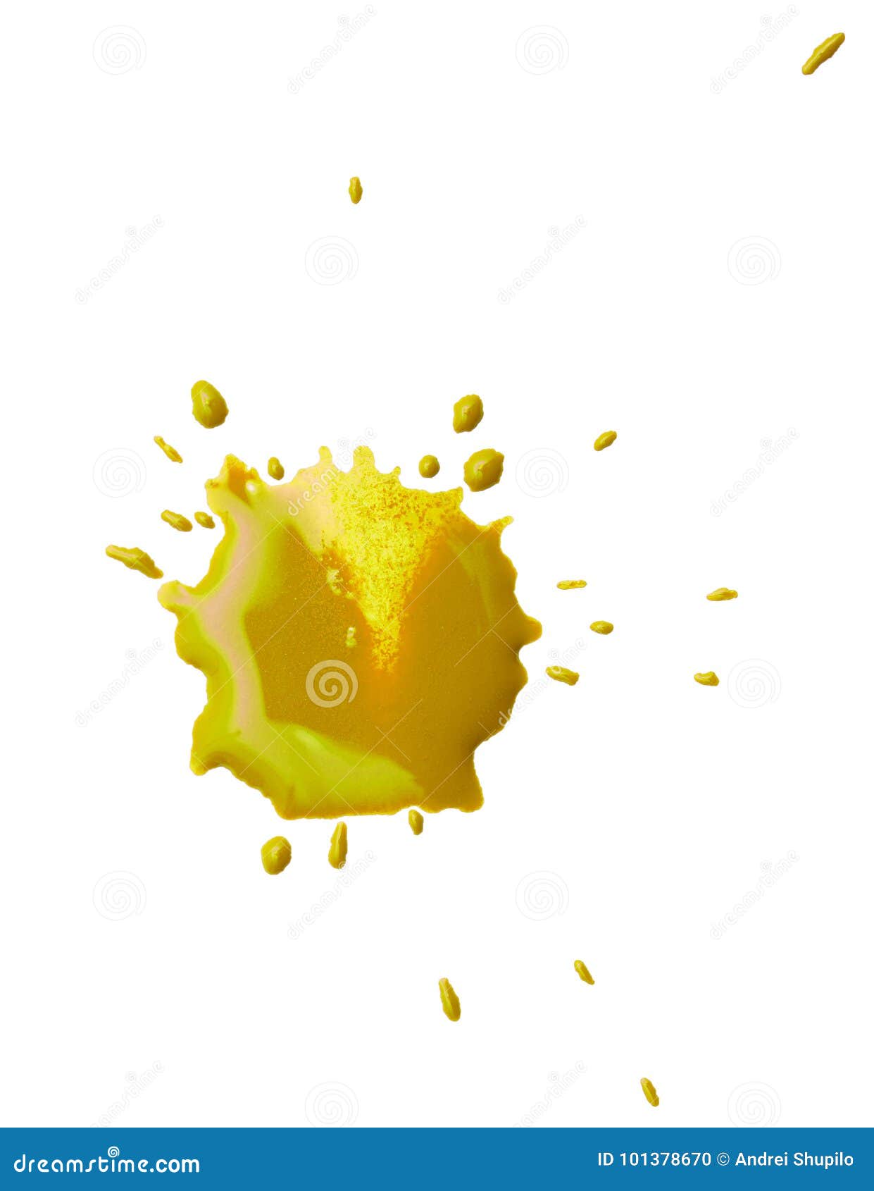Abstract Blot Yellow Blobs on White Background Stock Photo - Image of ...