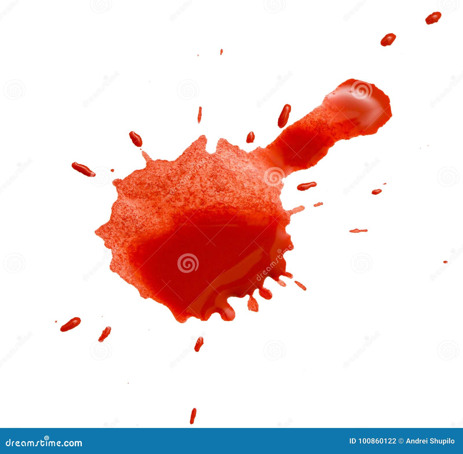 Abstract Blotch Red Drops on a White Background Stock Photo - Image of ...
