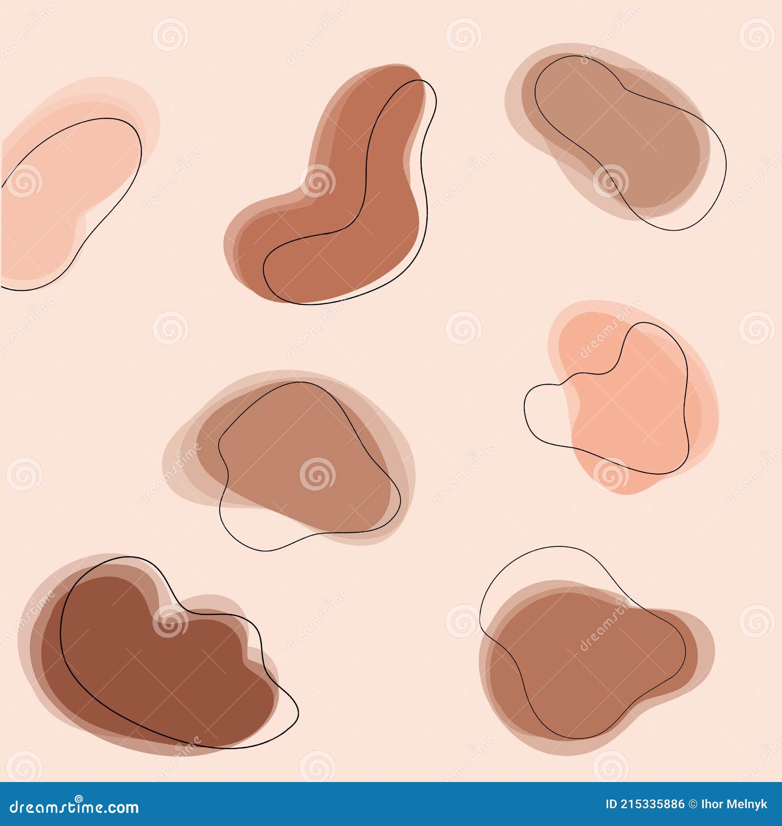 Abstract blotch shape. stock vector. Illustration of dynamic - 215335886