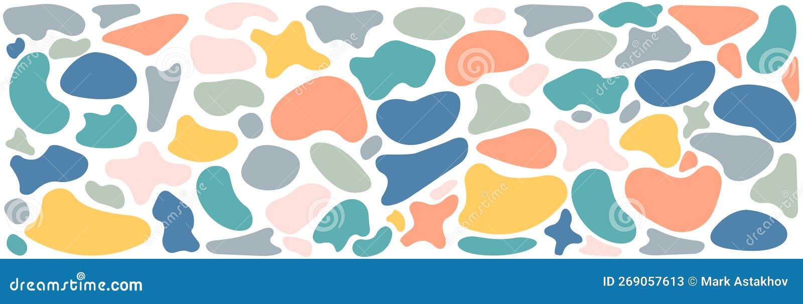 Abstract Blotch Shape. Liquid Shape Elements. Vector Illustration Stock ...