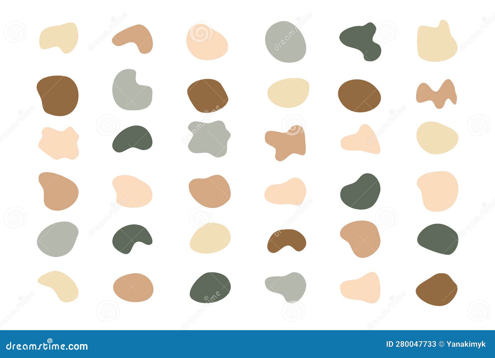 Abstract Blotch Shape. Liquid Shape Elements. Set Modern Elements ...