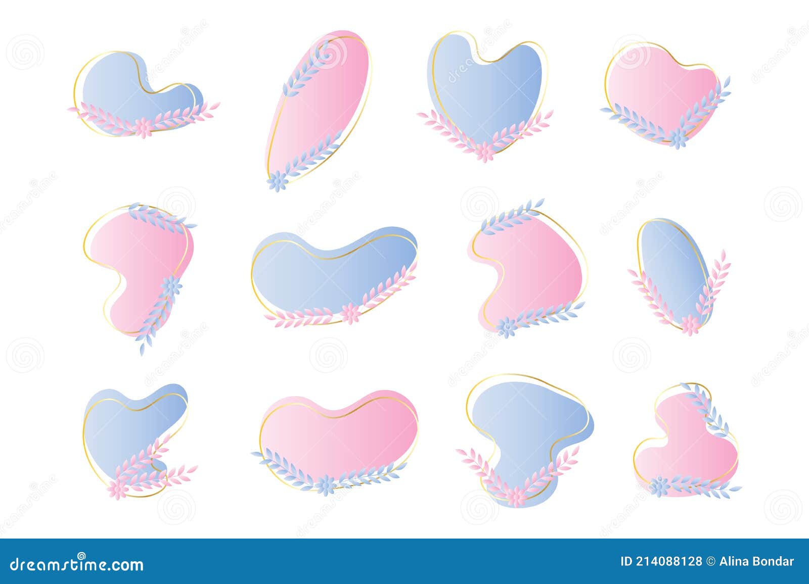 Abstract Blotch Shape. Modern Graphic Elements Stock Vector ...