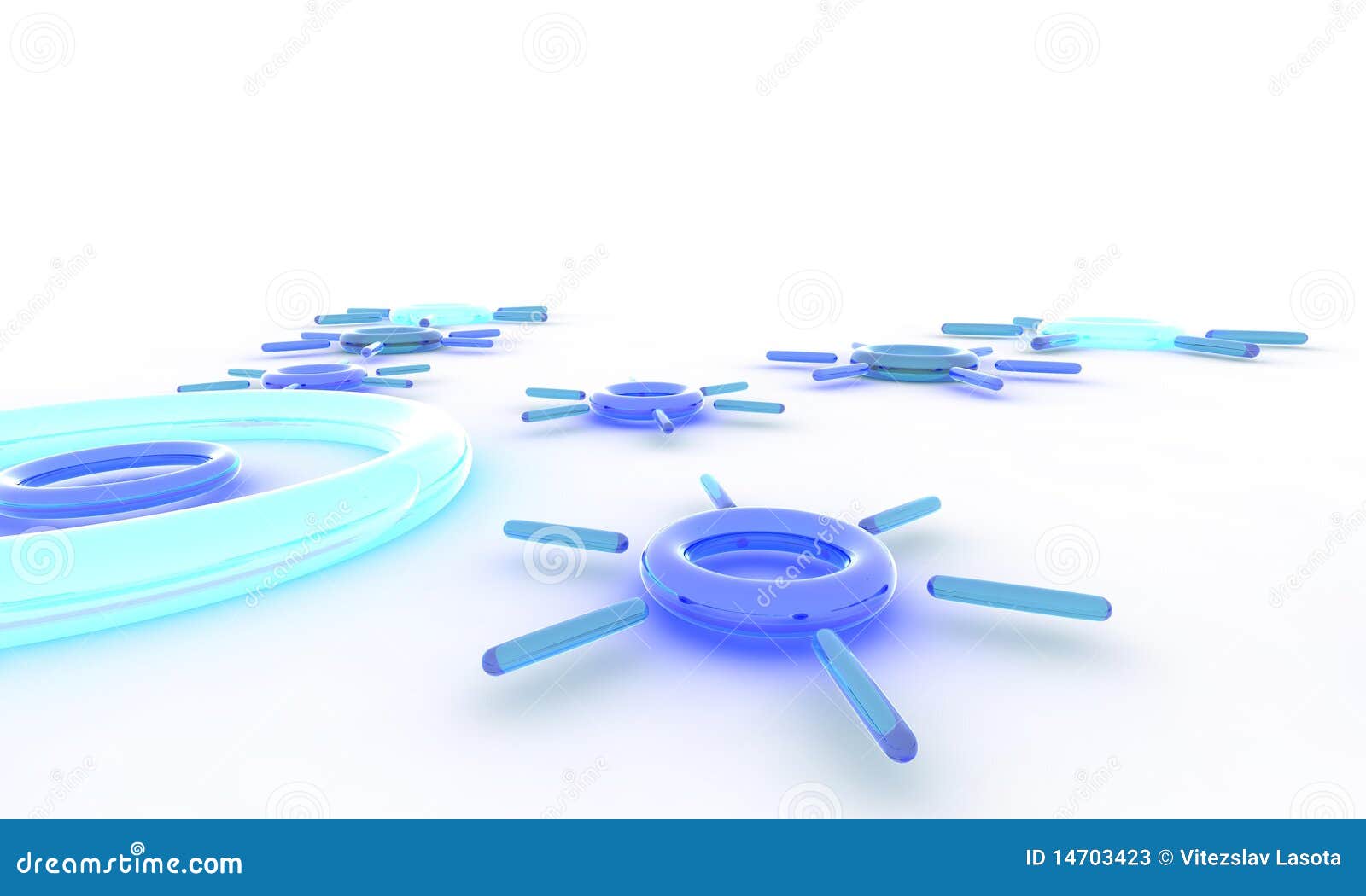 Abstract in blue 3D 01 stock image. Image of link, graphic - 14703423