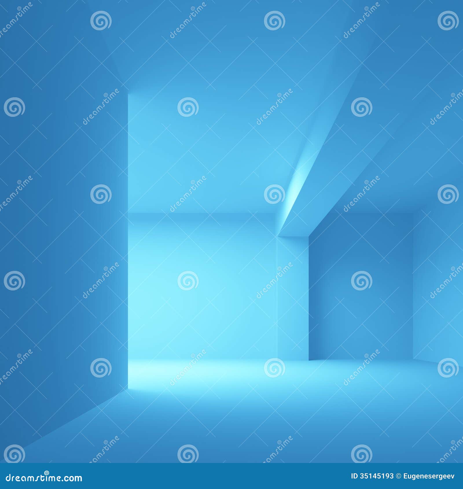 Abstract Blue Architecture Background Stock Illustration - Illustration ...