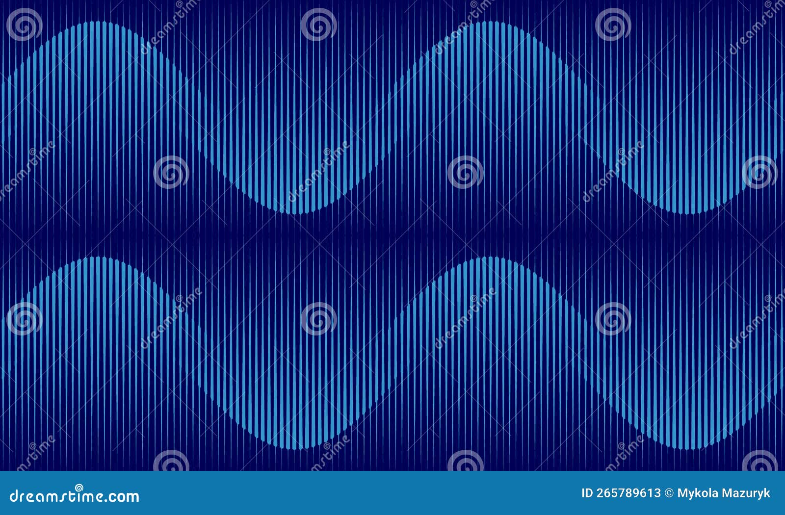Abstract Blue Art Geometric Background with Vertical Lines. Optical ...