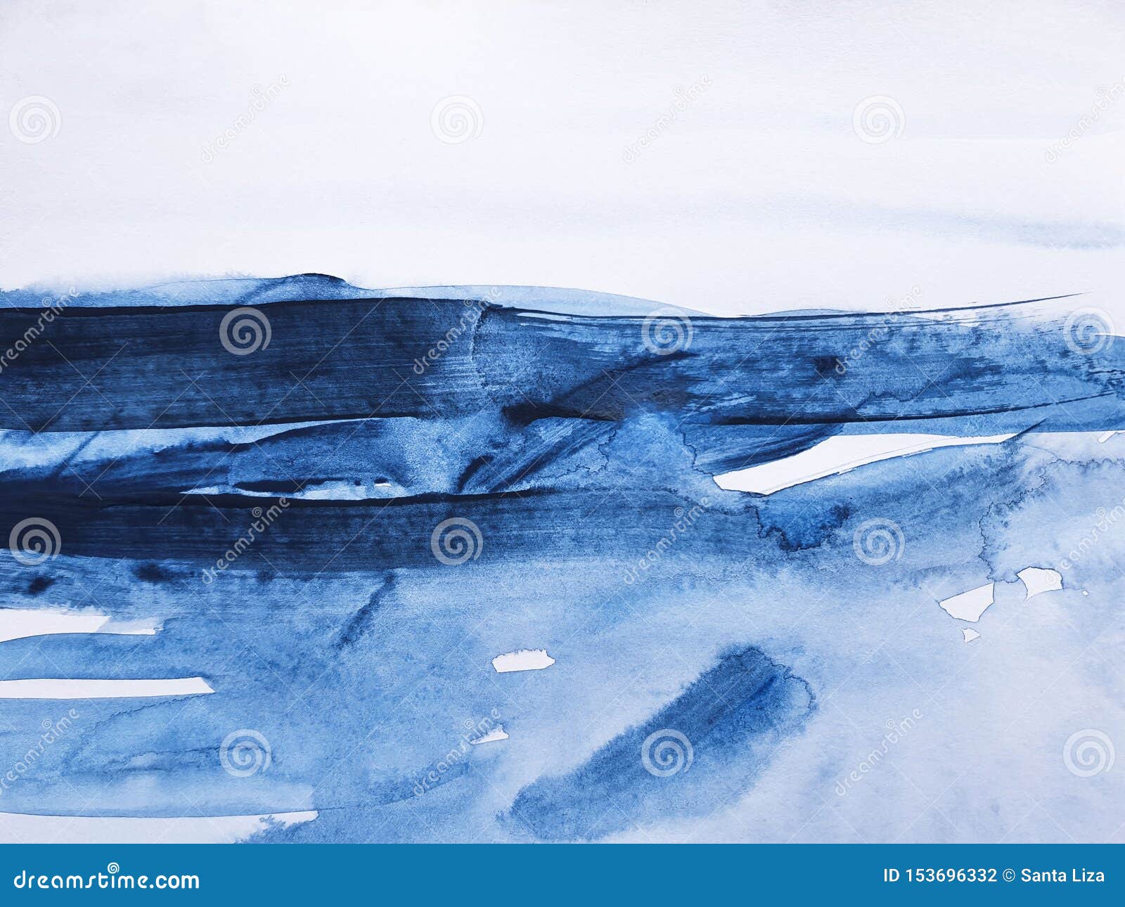Abstract Blue Art Painting Background Stock Photo - Image of creative ...