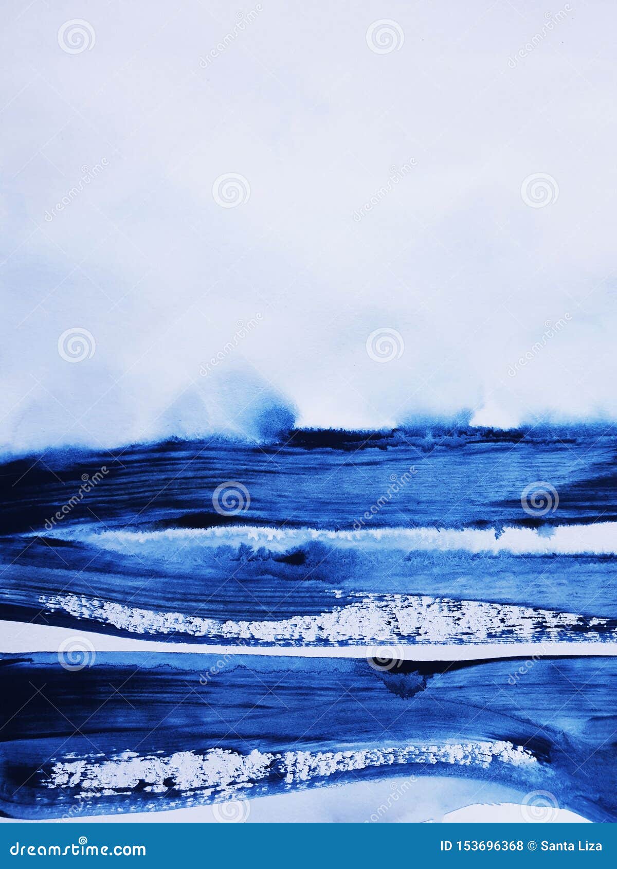Abstract Blue Art Painting Background Stock Photo - Image of paint ...