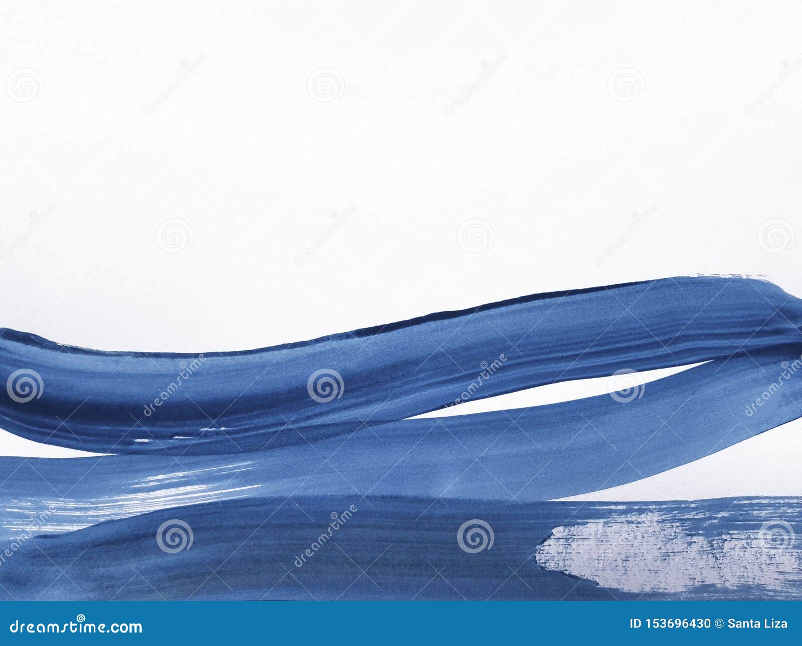Abstract Blue Art Painting Background Stock Photo - Image of decor ...