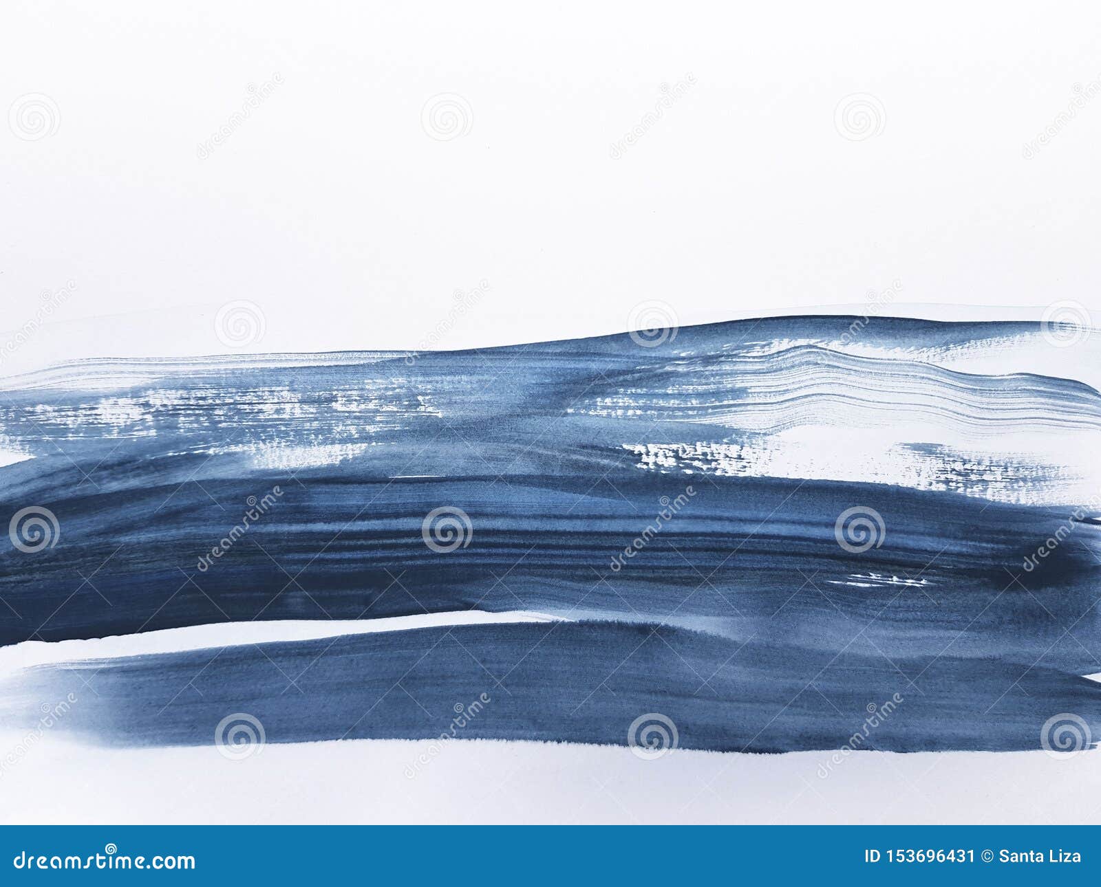Abstract Blue Art Painting Background Stock Image - Image of painting ...