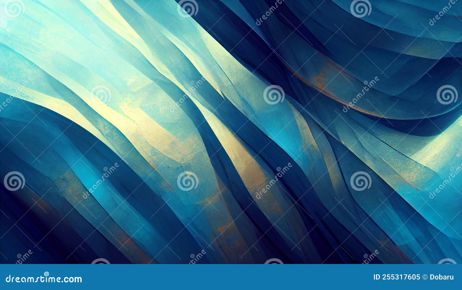 Abstract Wavy Blue Background Stock Illustration - Illustration of ...