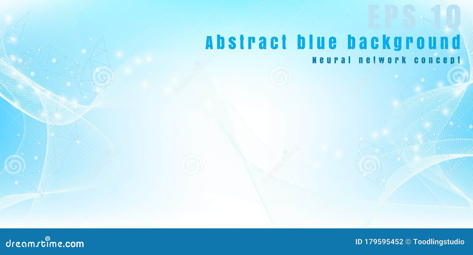 Abstract Blue Background of Big Data Composition. Technological ...