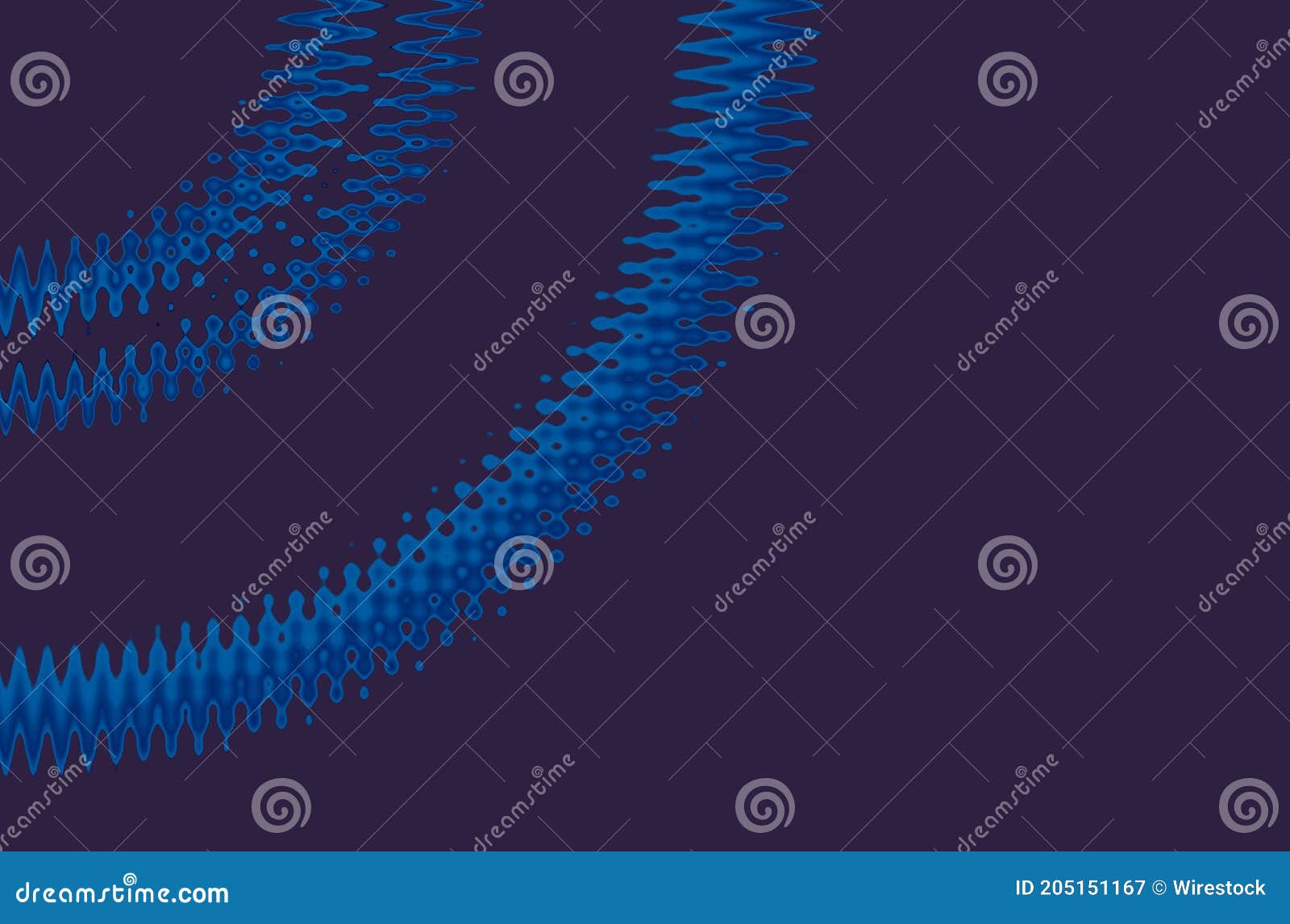 Abstract Blue Background with Blue Wave and Dot Patterns Stock ...