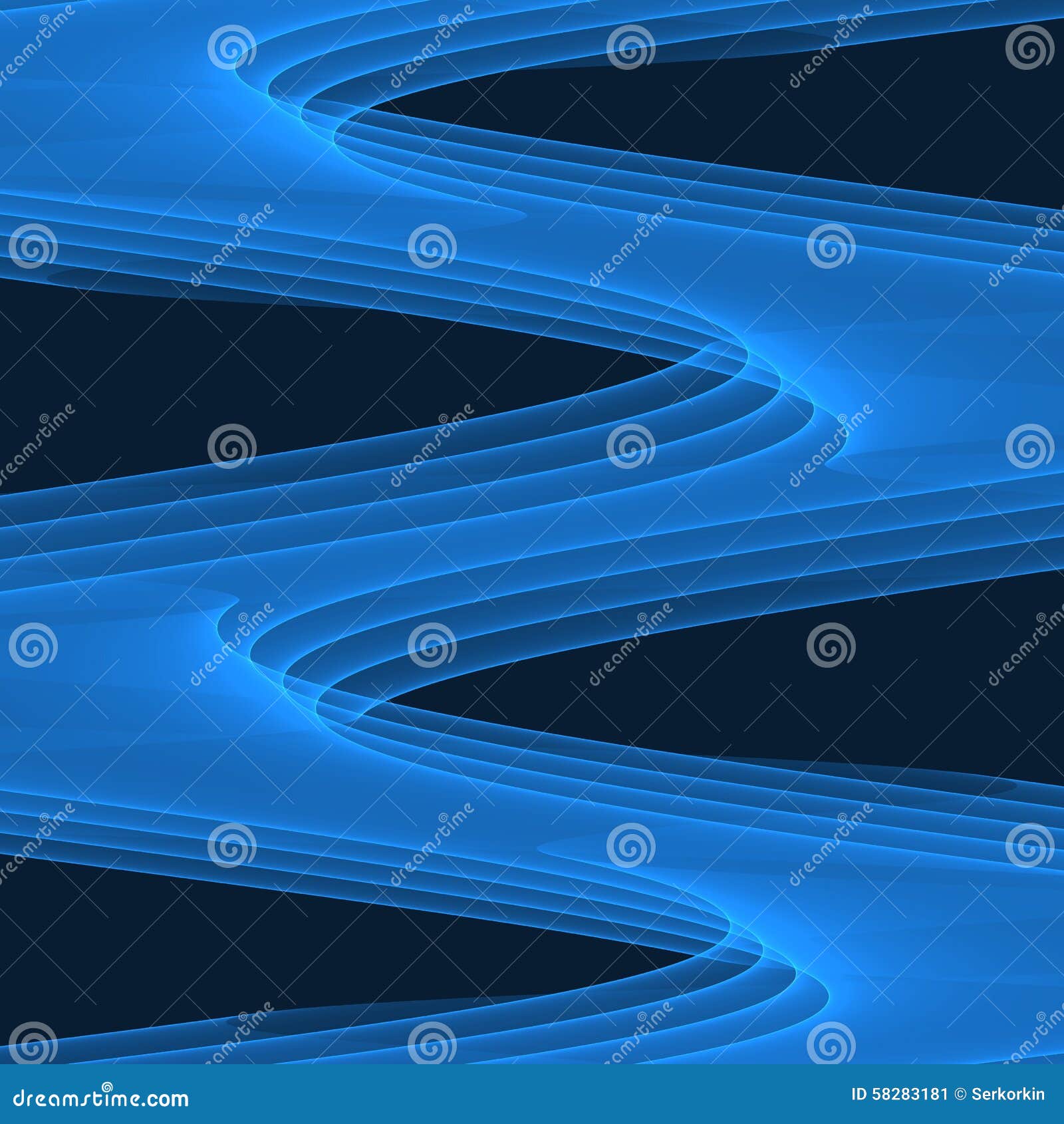 Abstract Blue Background. Bright Blue Lines. Geometric Pattern in Blue ...
