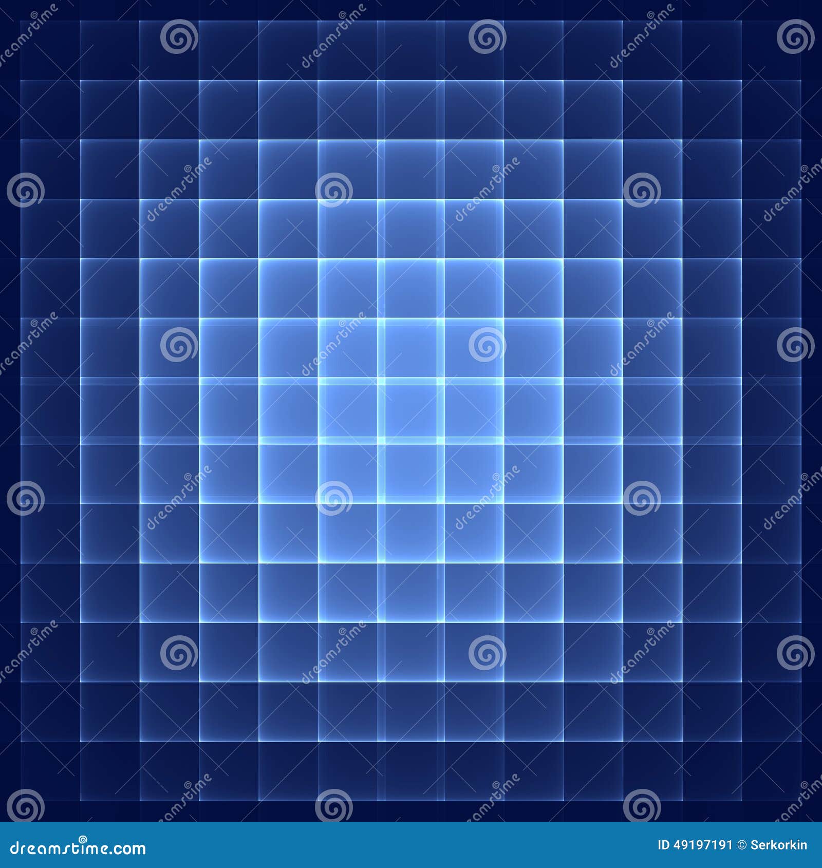 Abstract Blue Background. Bright Blue Squares. Geometric Pattern in ...