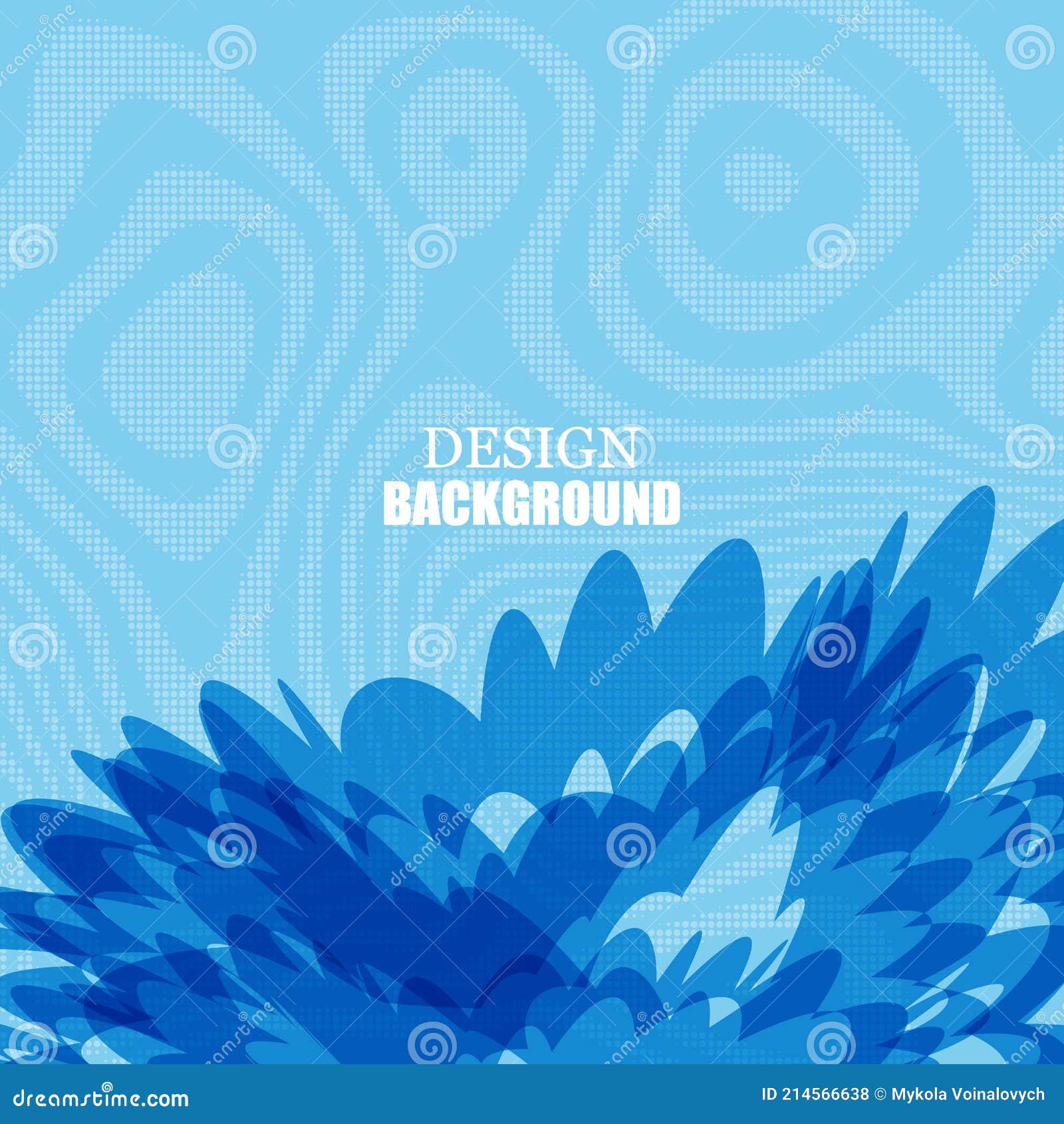 Abstract Blue Background with Copy Space for Text. Modern Template ...