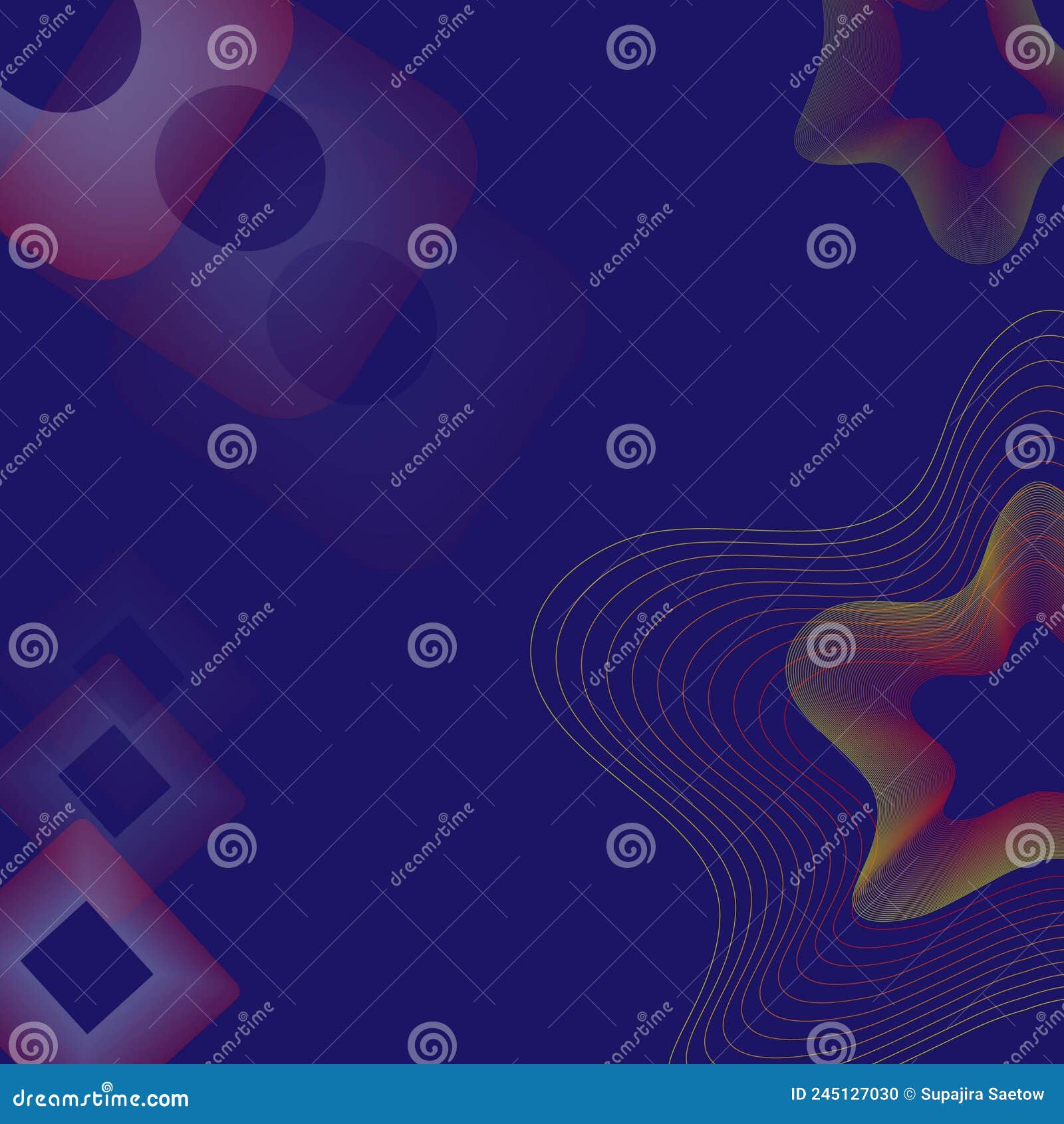 Abstract Blue Background With Curves For Modern Banner Concept Writings ...