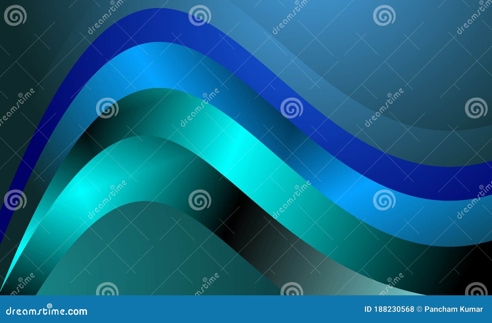 Abstract Background Blue. Curve, Stock Vector - Illustration of bend ...