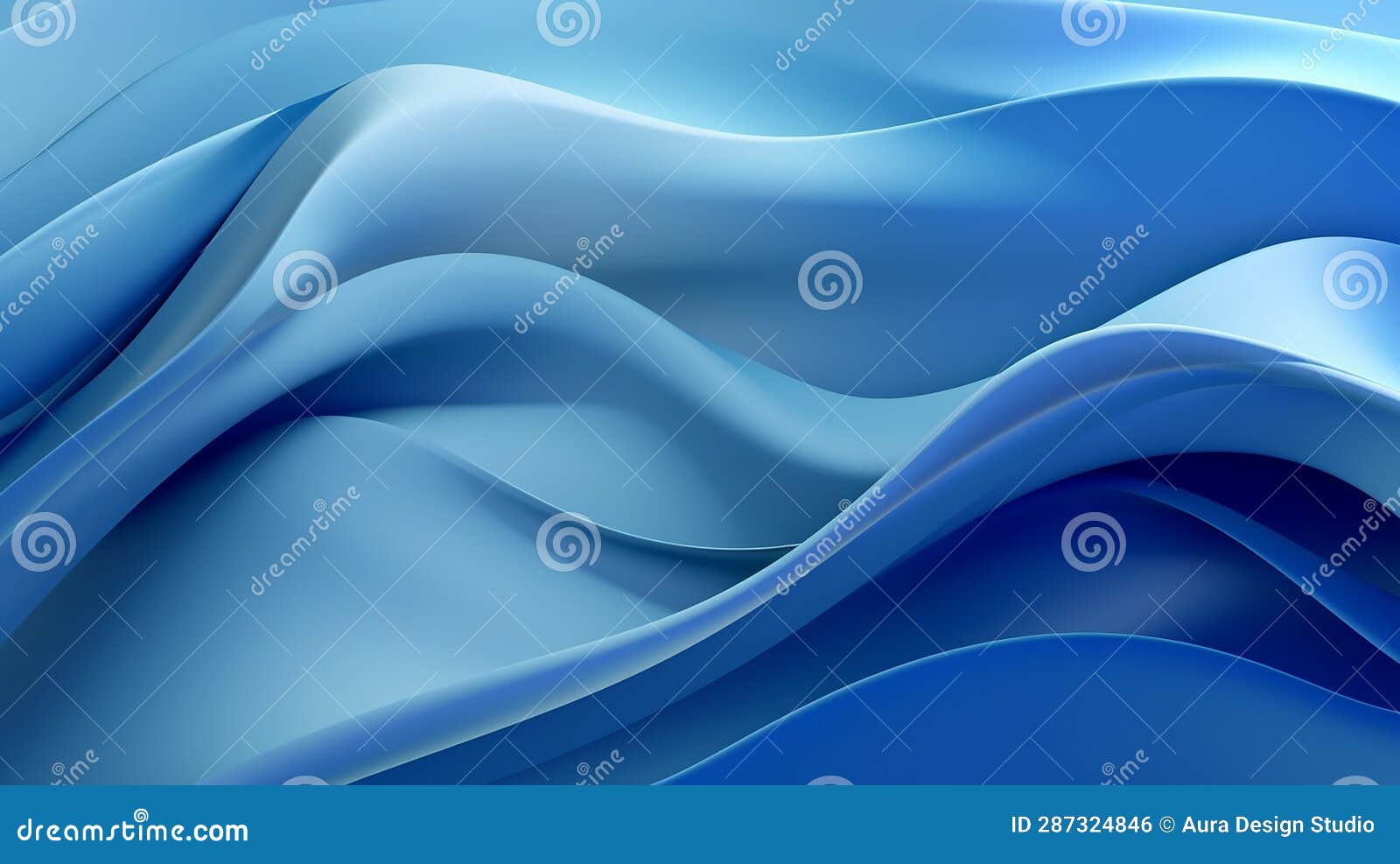 Abstract Blue Background 3d Rendering Stock Illustration - Illustration ...