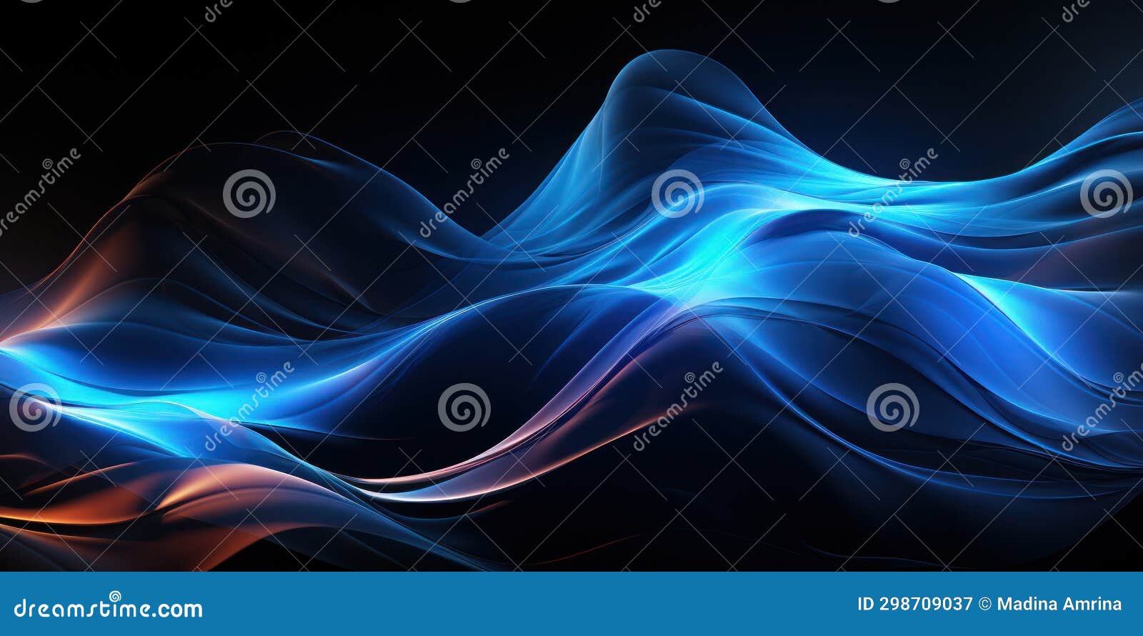 Abstract Blue Background Design with Layers of Transparent Material ...