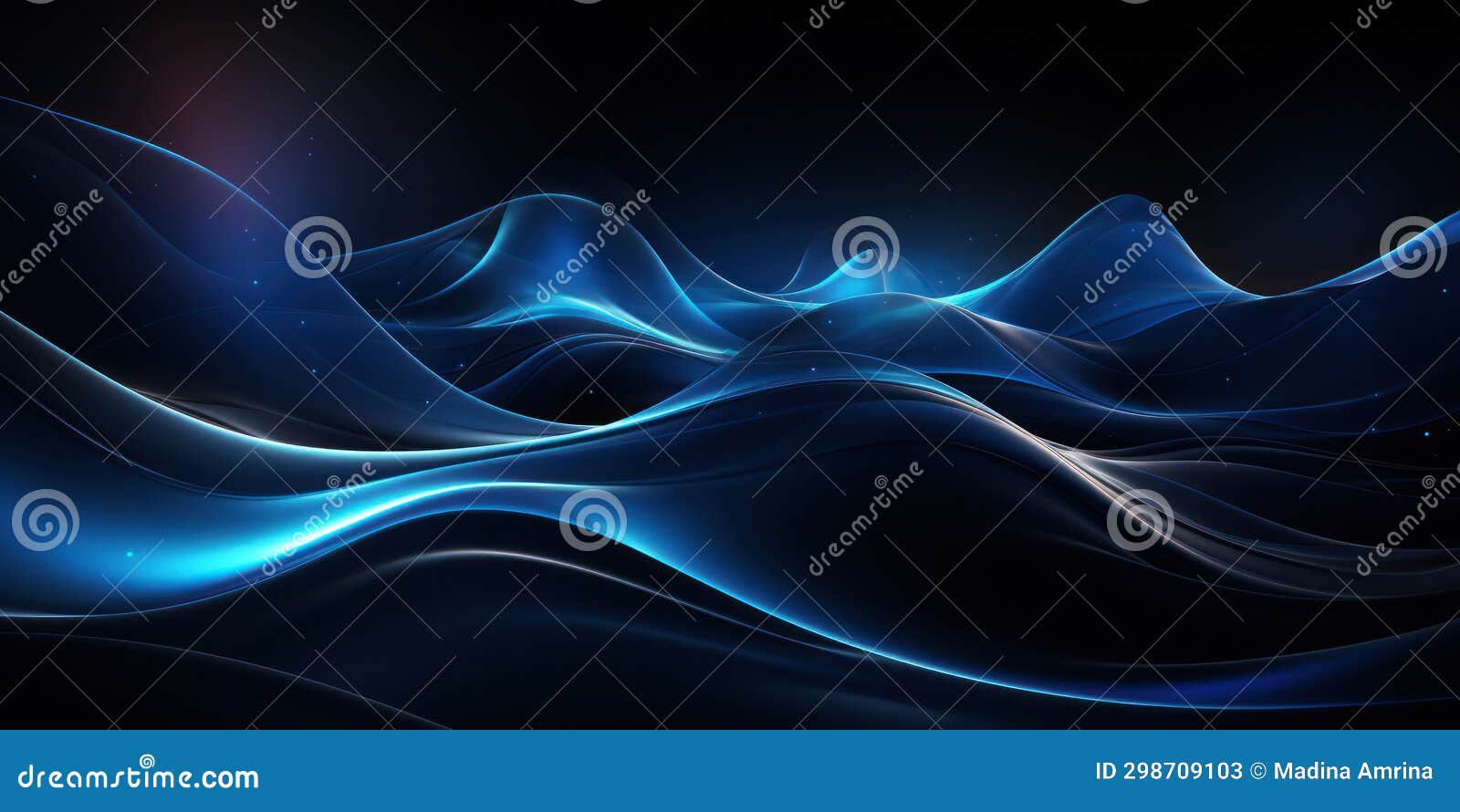 Abstract Blue Background Design with Layers of Transparent Material ...