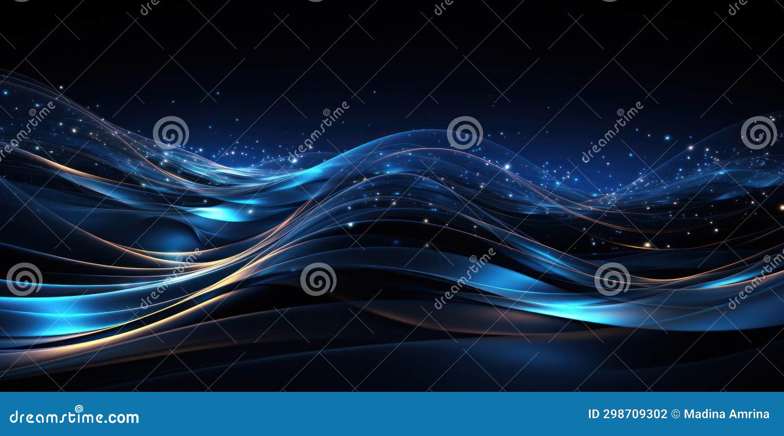 Abstract Blue Background Design with Layers of Transparent Material ...